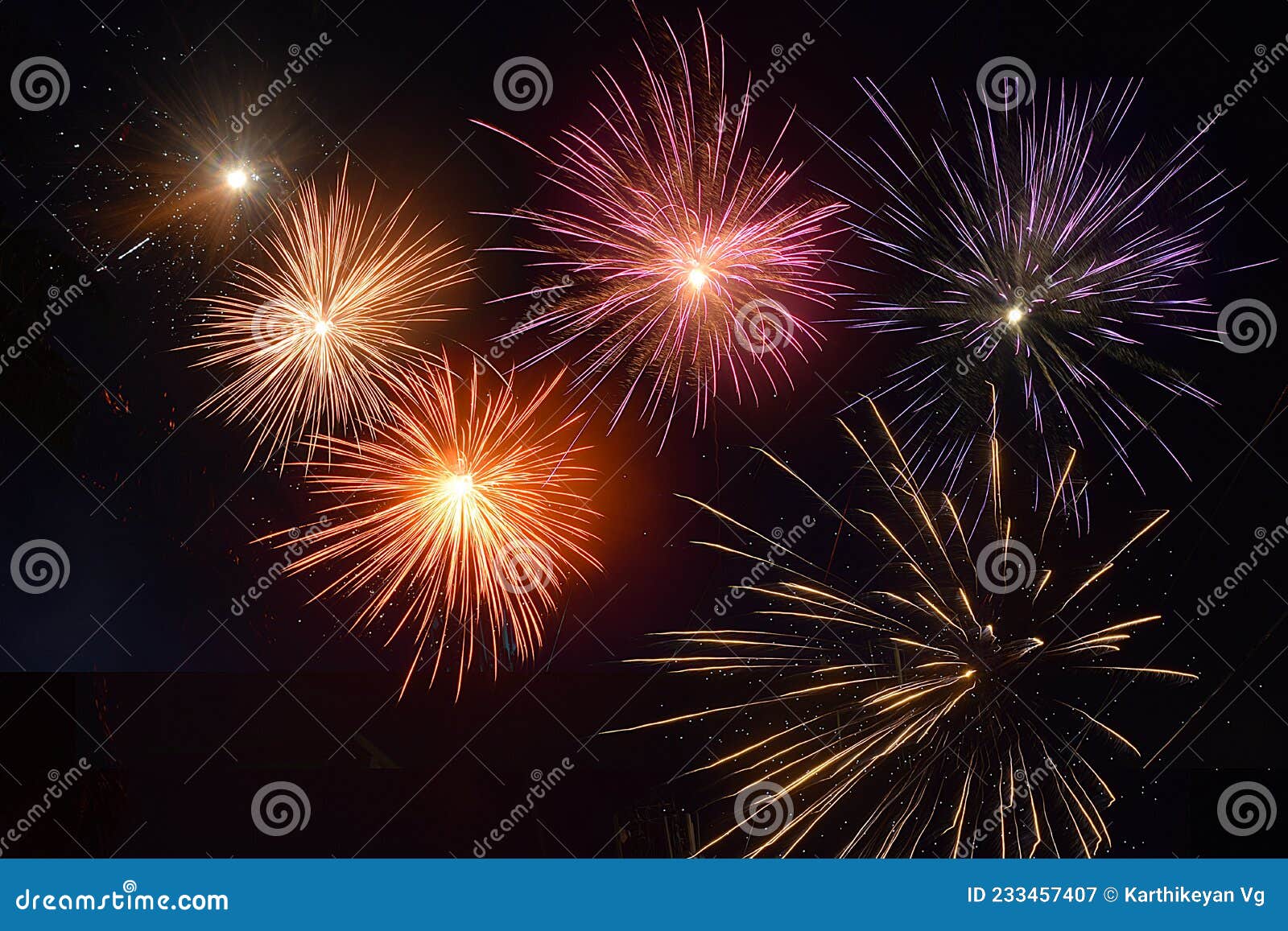 Deepawali Diwali Fireworks Celbrations in India Stock Image - Image of ...