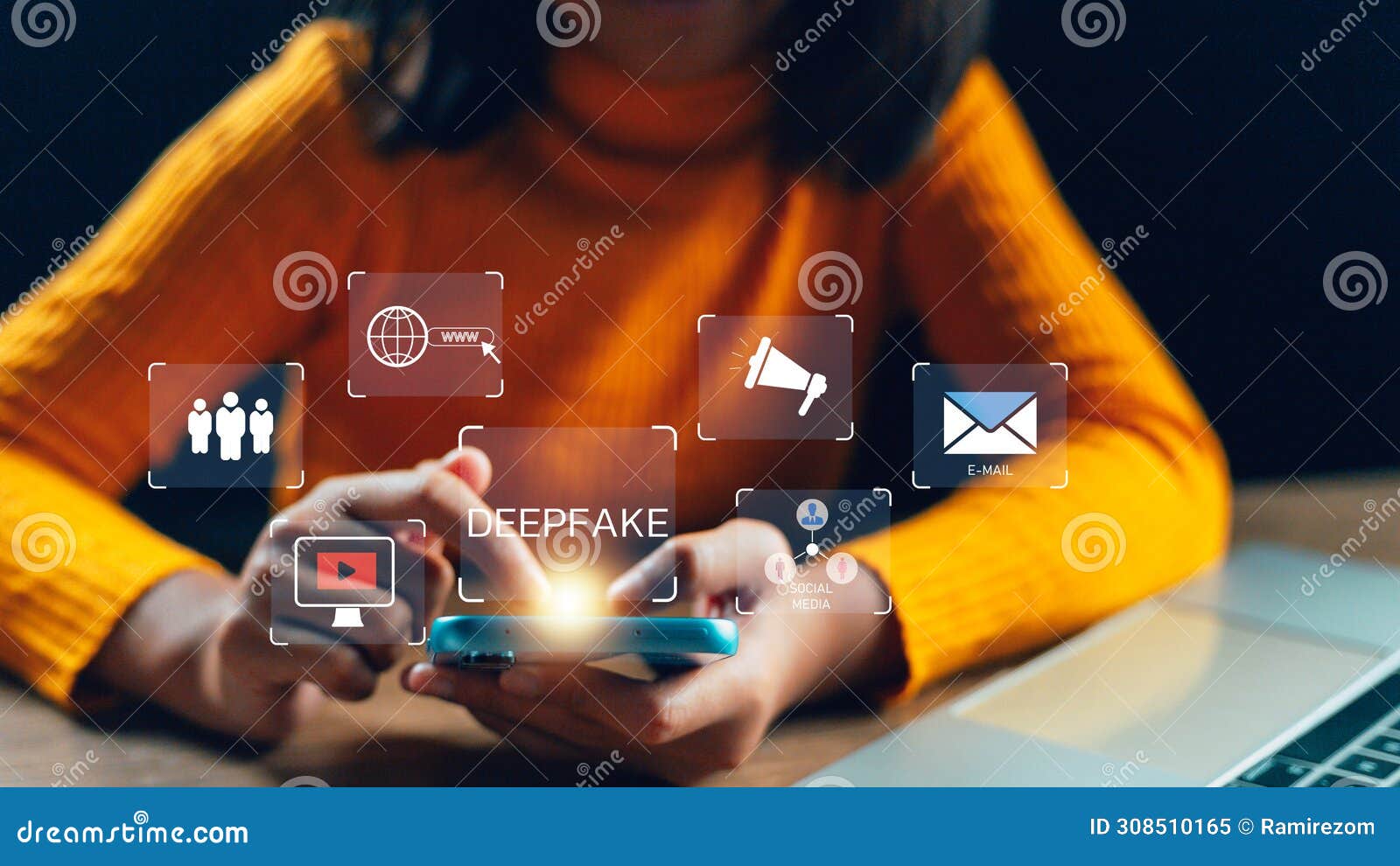 Deepfake Deep Learning Fake News Generator Modern Internet Technology ...