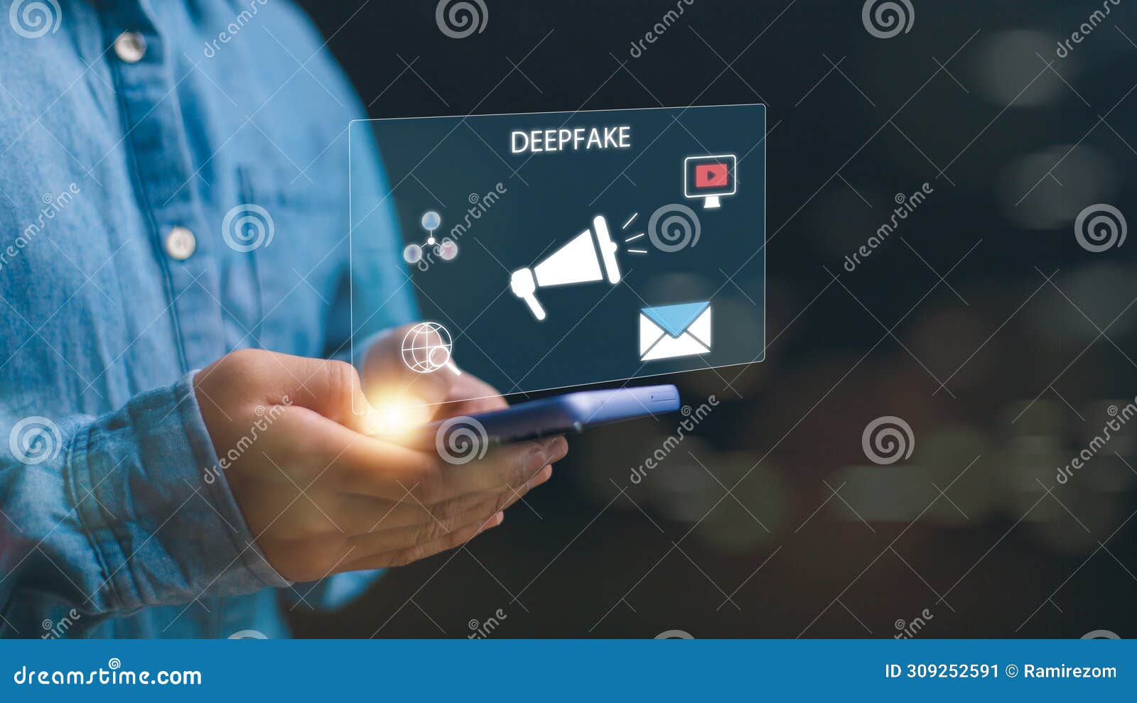 Deepfake Deep Learning Fake News Generator Modern Internet Technology ...