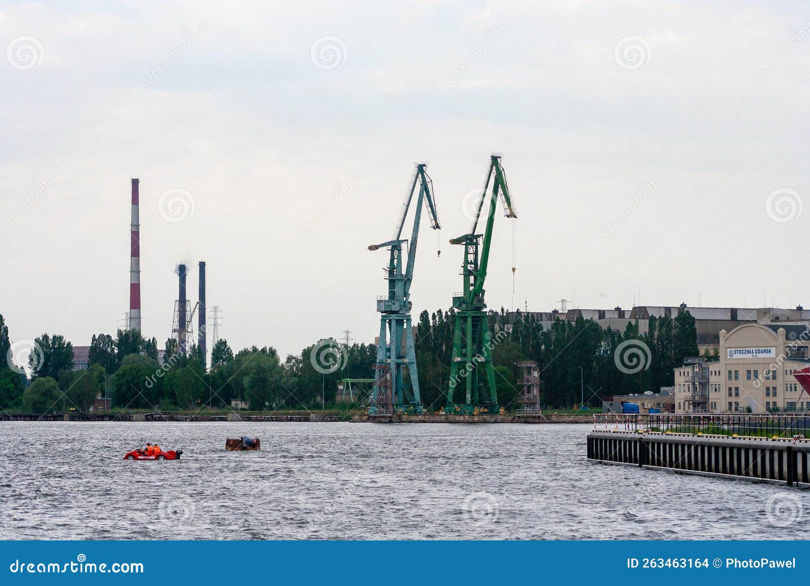 Deepwater Container Terminal in Gdansk. Large Port Cranes Editorial ... Deepwater Container Terminal in Gdansk. Large Port Cranes Editorial ...