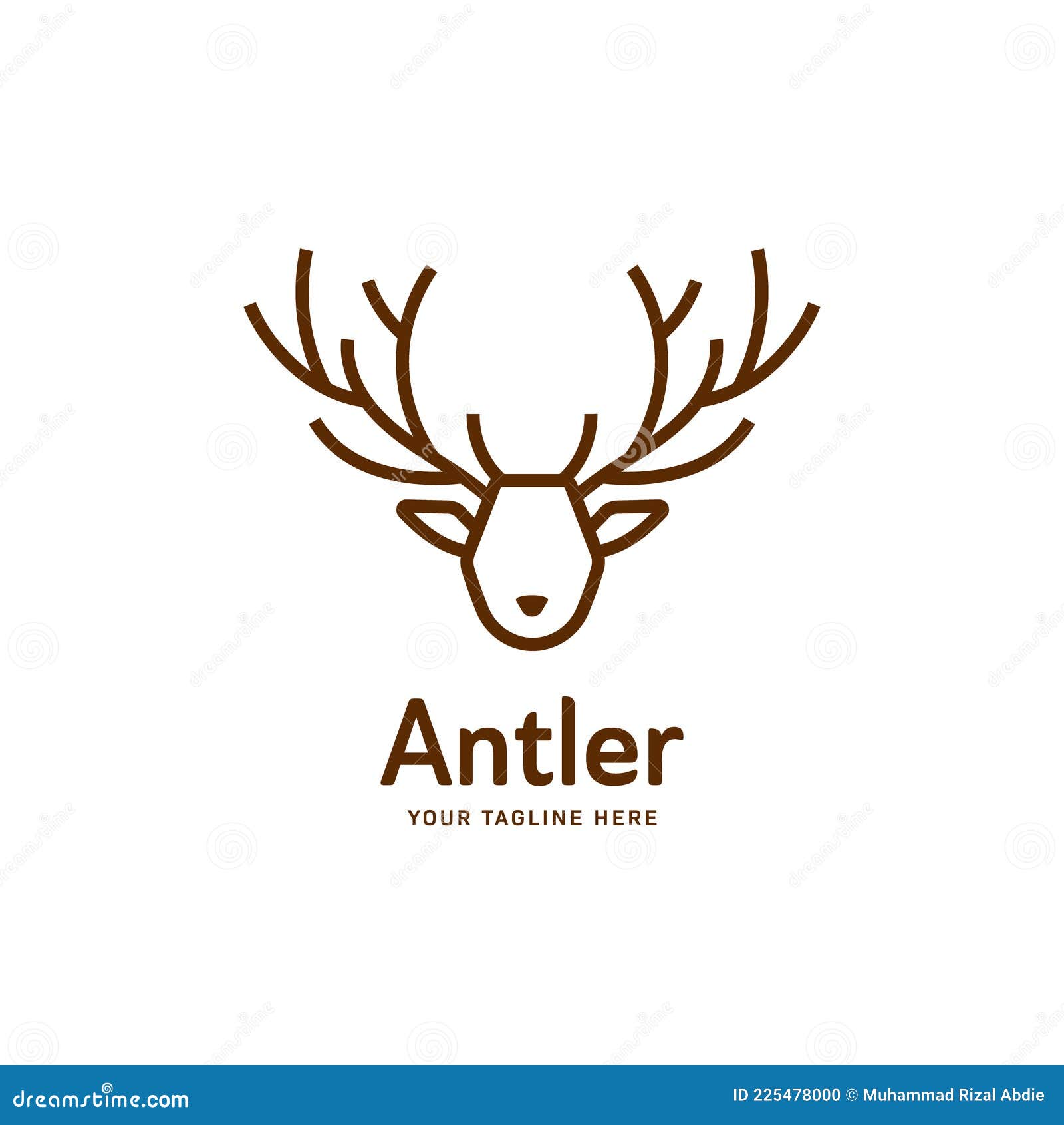 Elk Antlers Outline