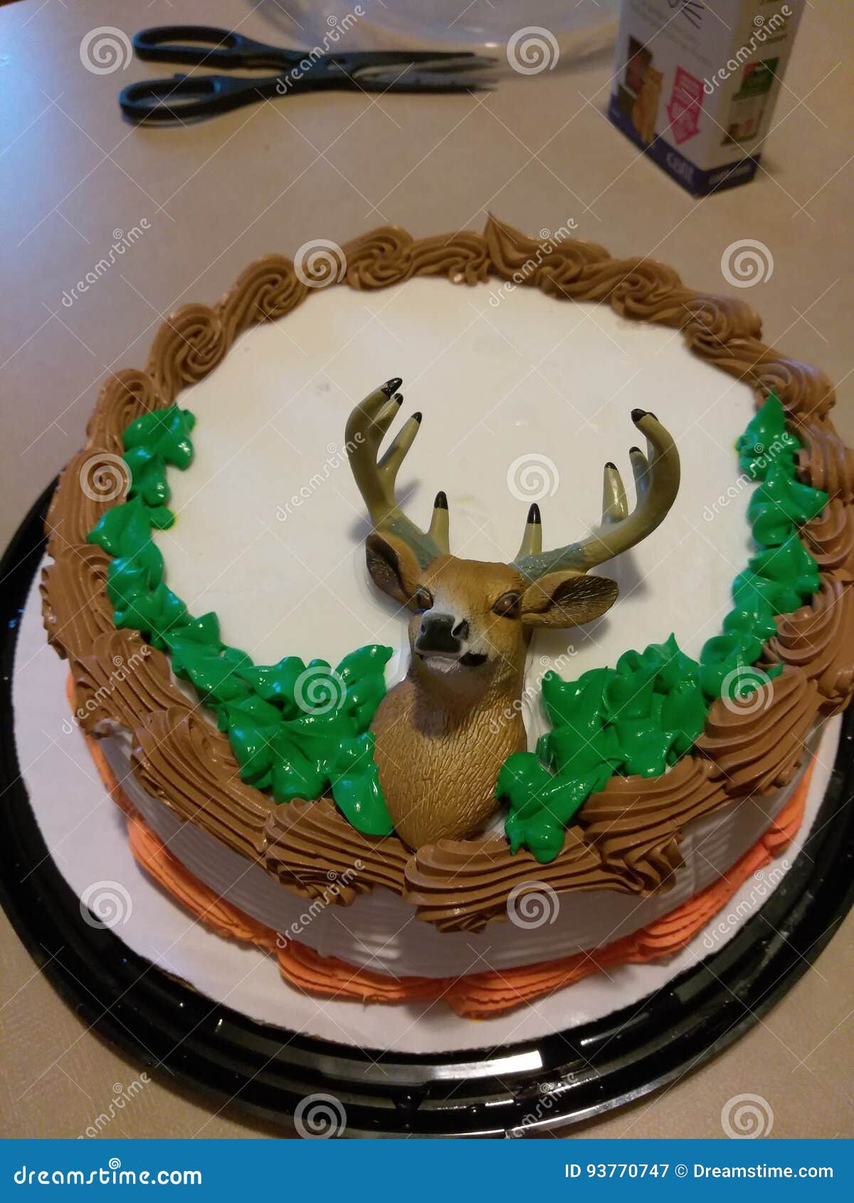 Deer cake stock image. Image of deer, husband, cake - 93770747