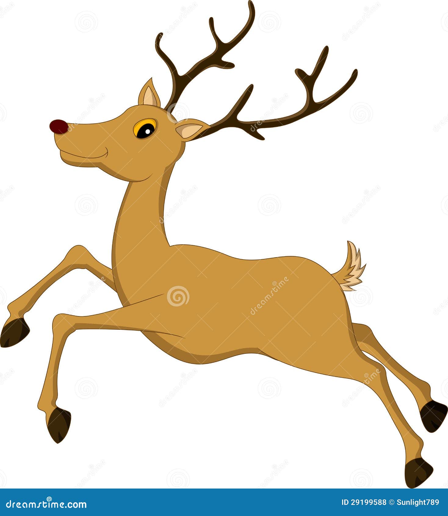 Deer Cartoon Vector Illustration | CartoonDealer.com #47881726