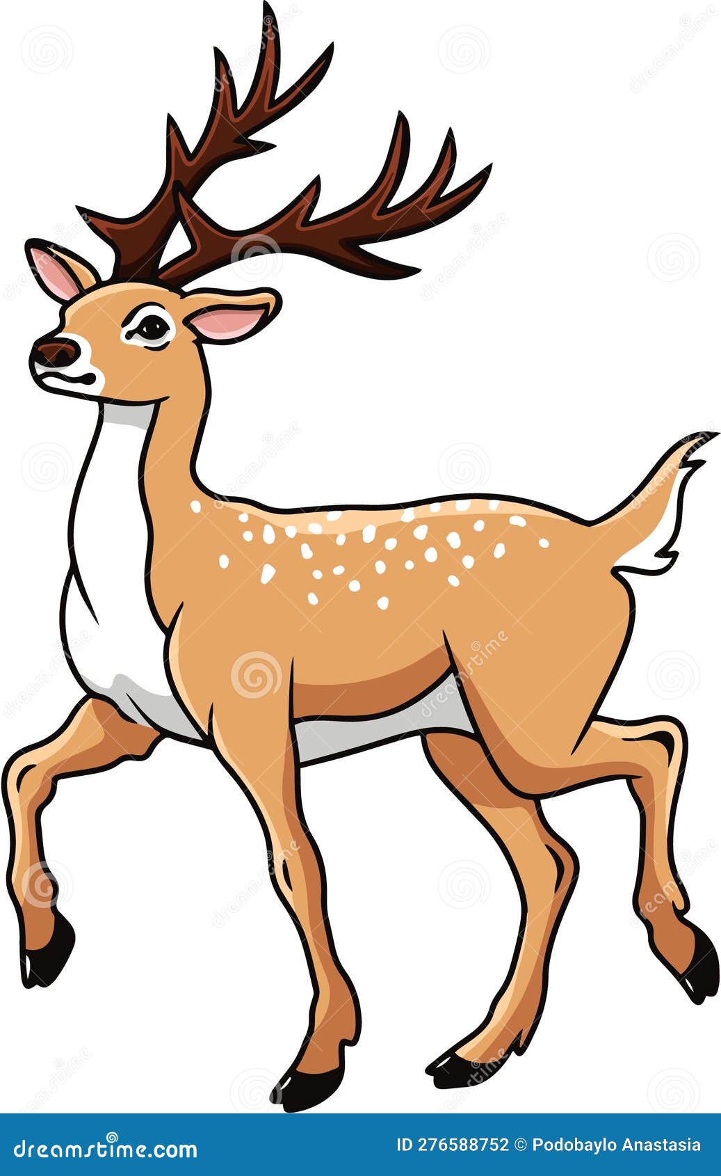 Deer Clipart Vector stock vector. Illustration of layers - 276588752