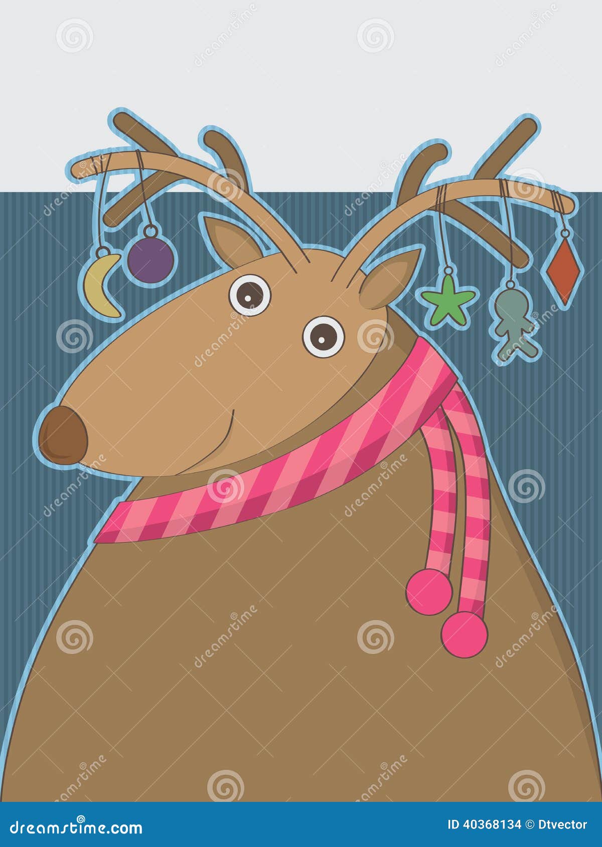 Deer Fat_eps stock vector. Illustration of cartoons, deco - 40368134