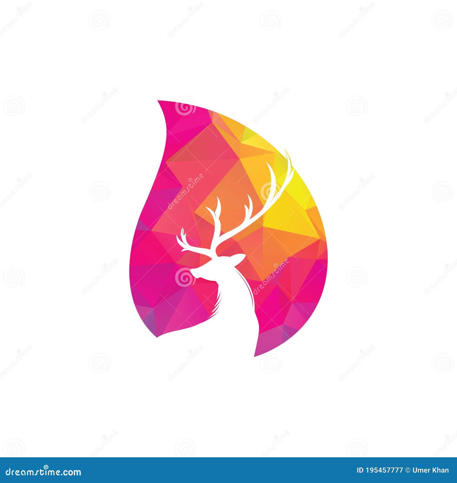 Head With Drop Sign Icon. Female Woman Head. Vector Illustration ...