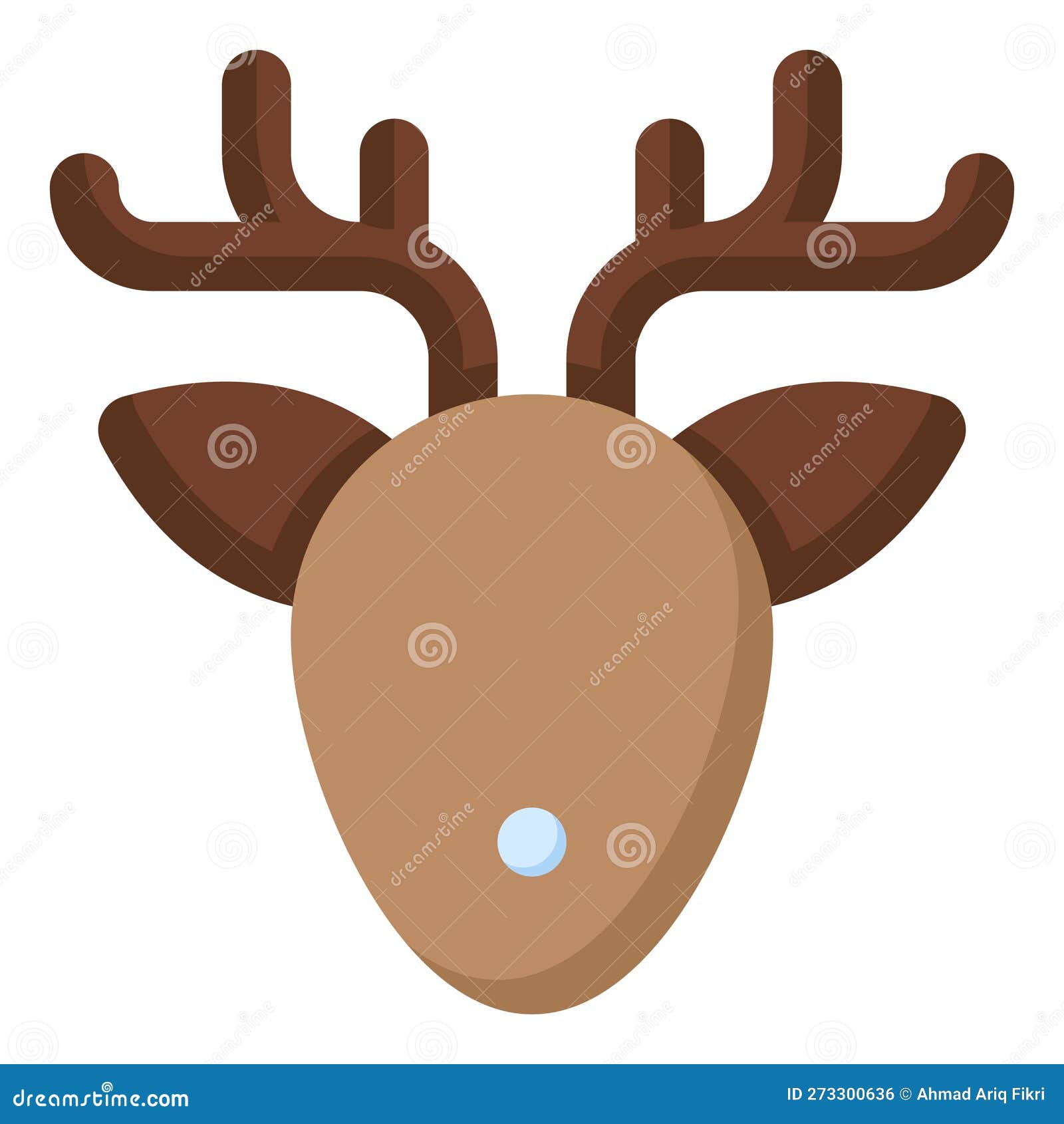 Deer Head Icon. Simple Illustration of Deer Head Stock Vector ...