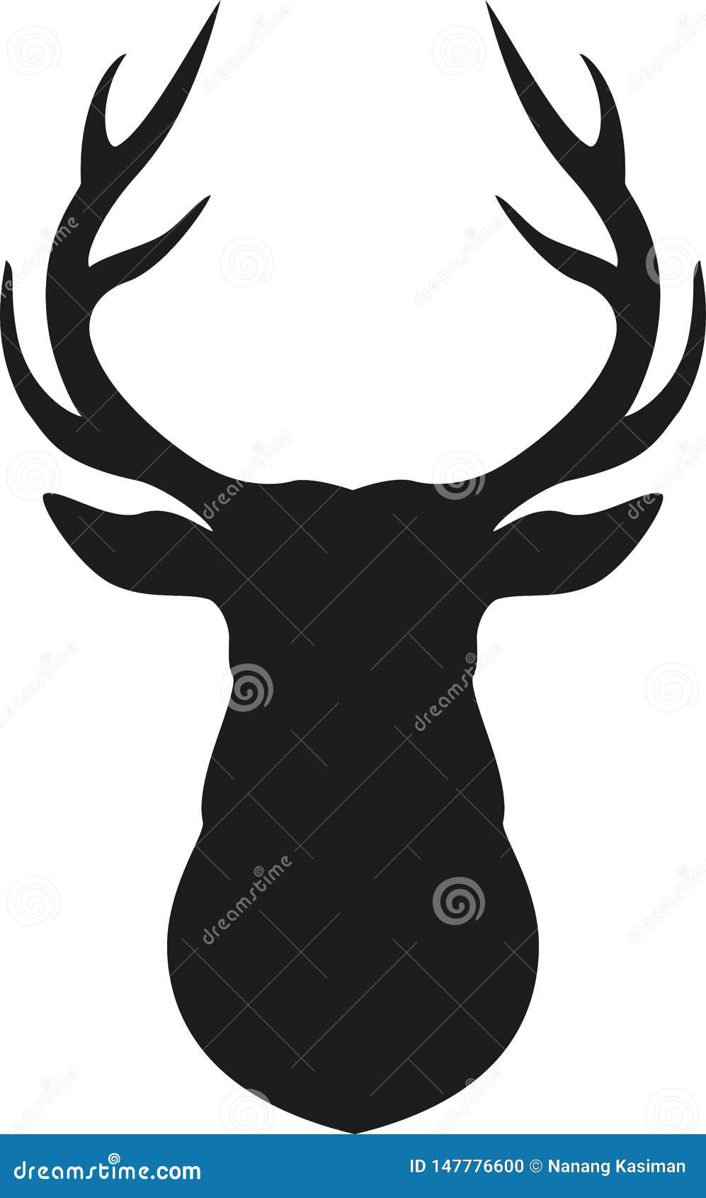 Doe Head Silhouette