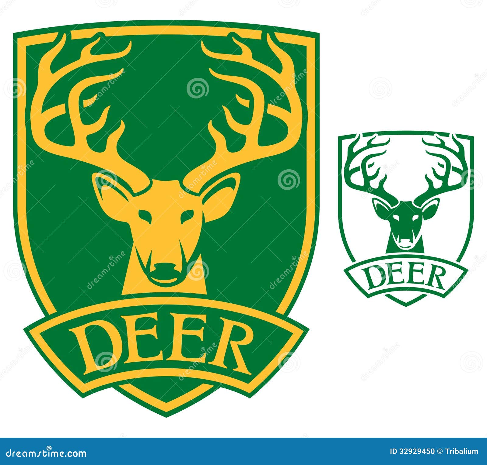 Deer head symbol stock vector. Illustration of adventure - 32929450