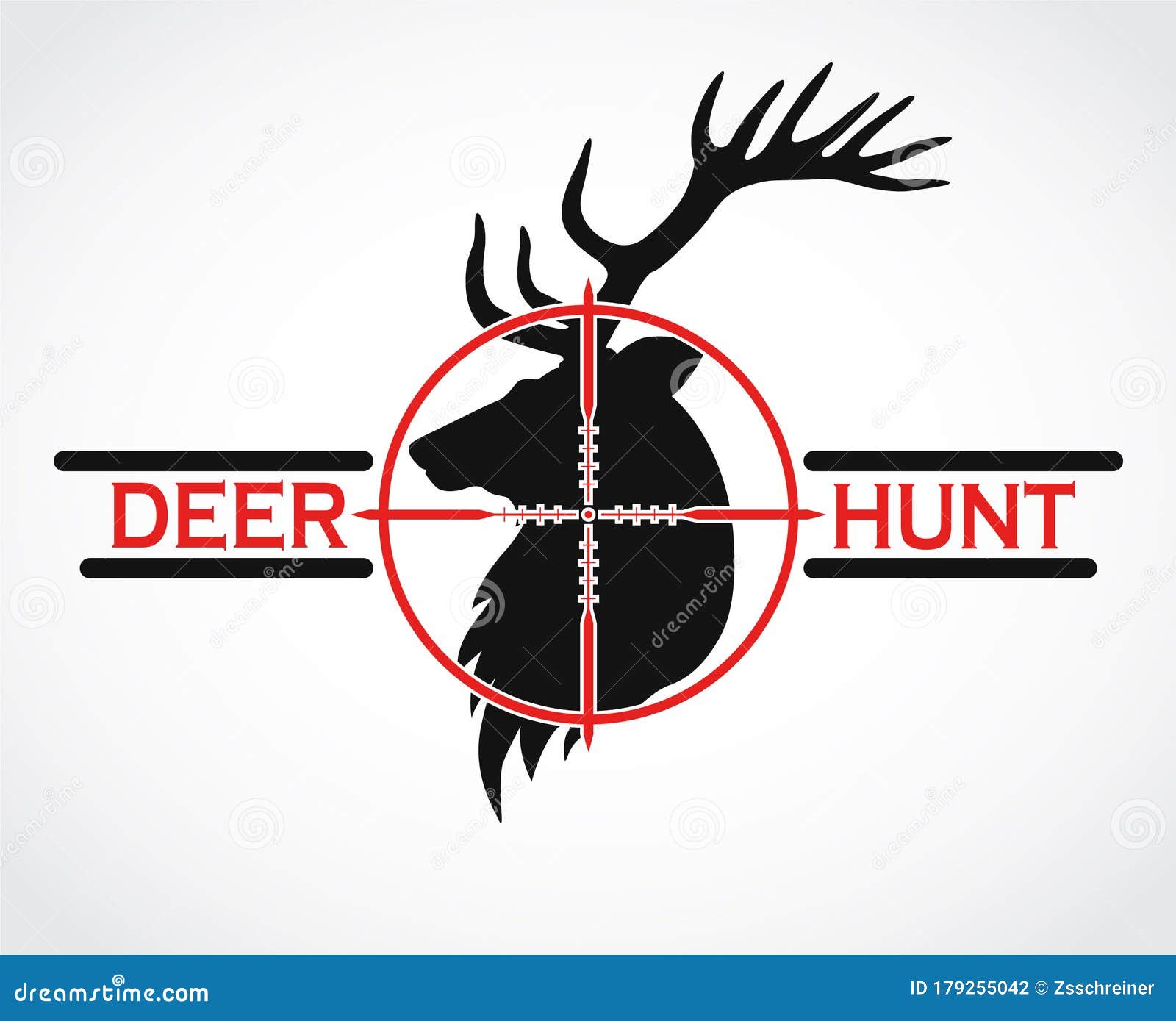 Deer Hunt Set Of Four Vector Hunting Club Emblems | CartoonDealer.com ...