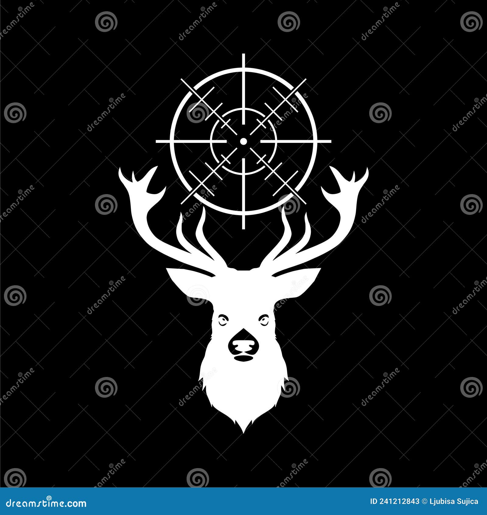 Hunter Logo Design With Using Head Arrow Vector Template Icon ...