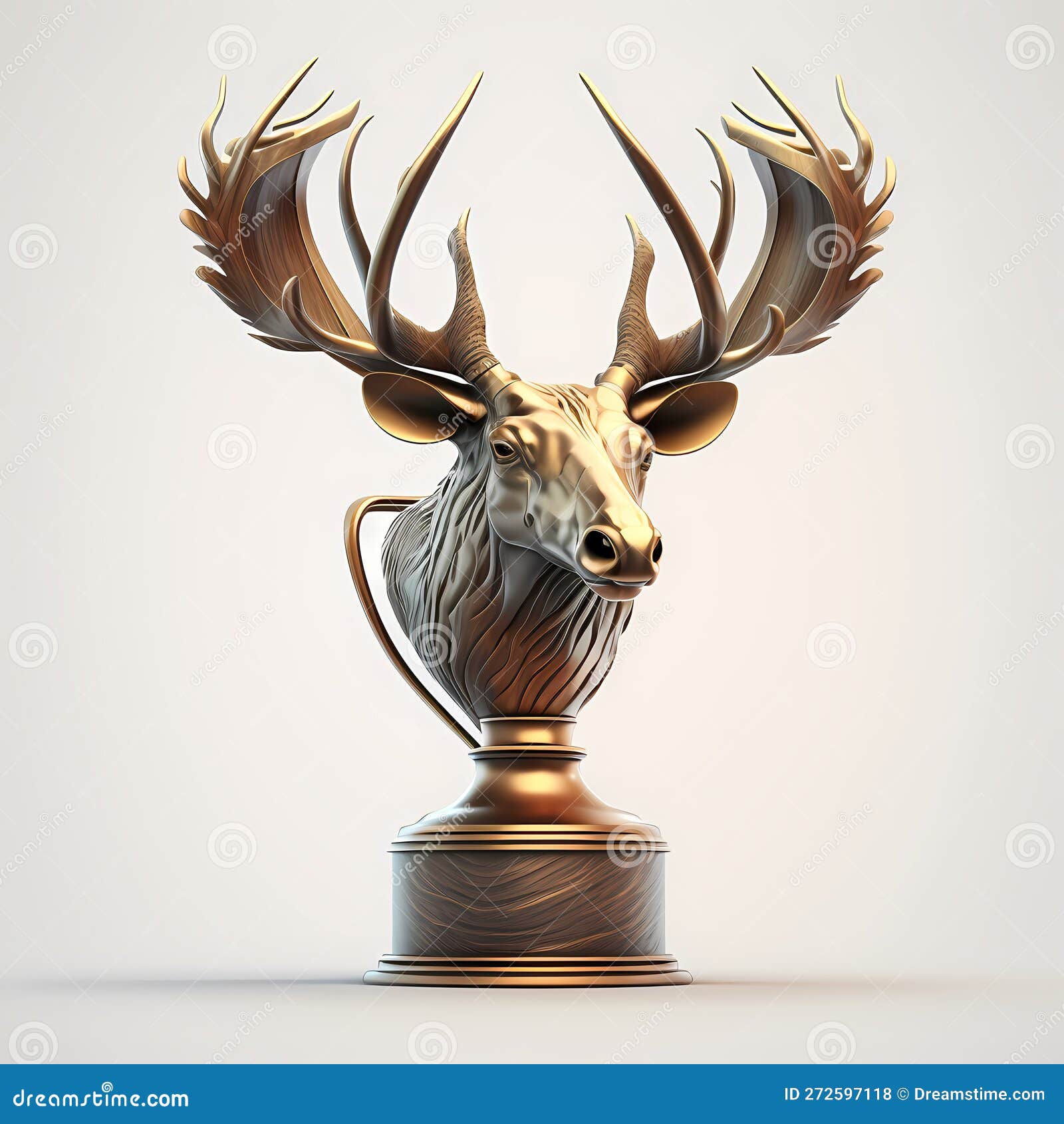 Deer Hunter Trophy. Generative AI Stock Illustration - Illustration of ...