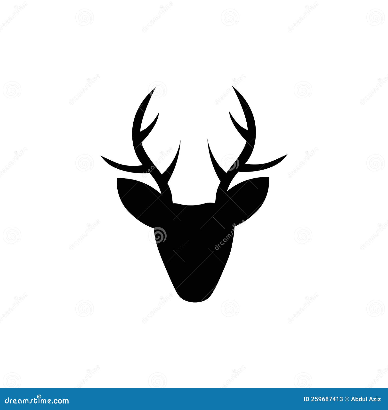 Deer Icon Logo Template Illustration Vector Stock Vector - Illustration ...