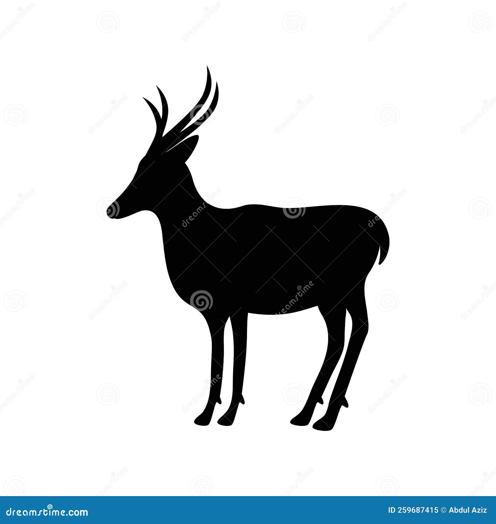 Deer Icon Logo Template Illustration Vector Stock Vector - Illustration ...