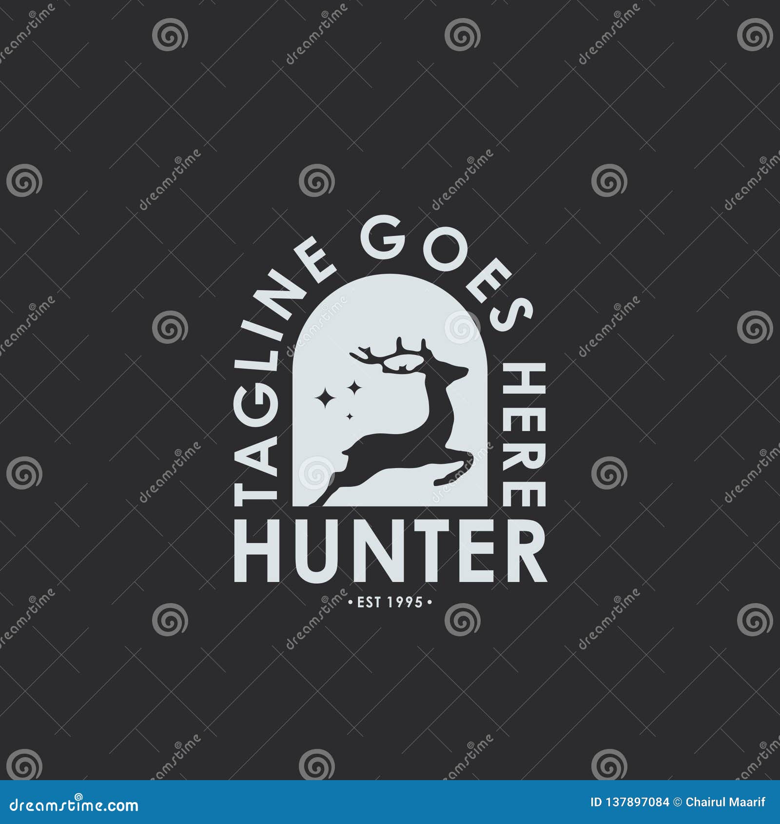 Deer Label Logo Design Template. Design Elements for Logo, Label ...