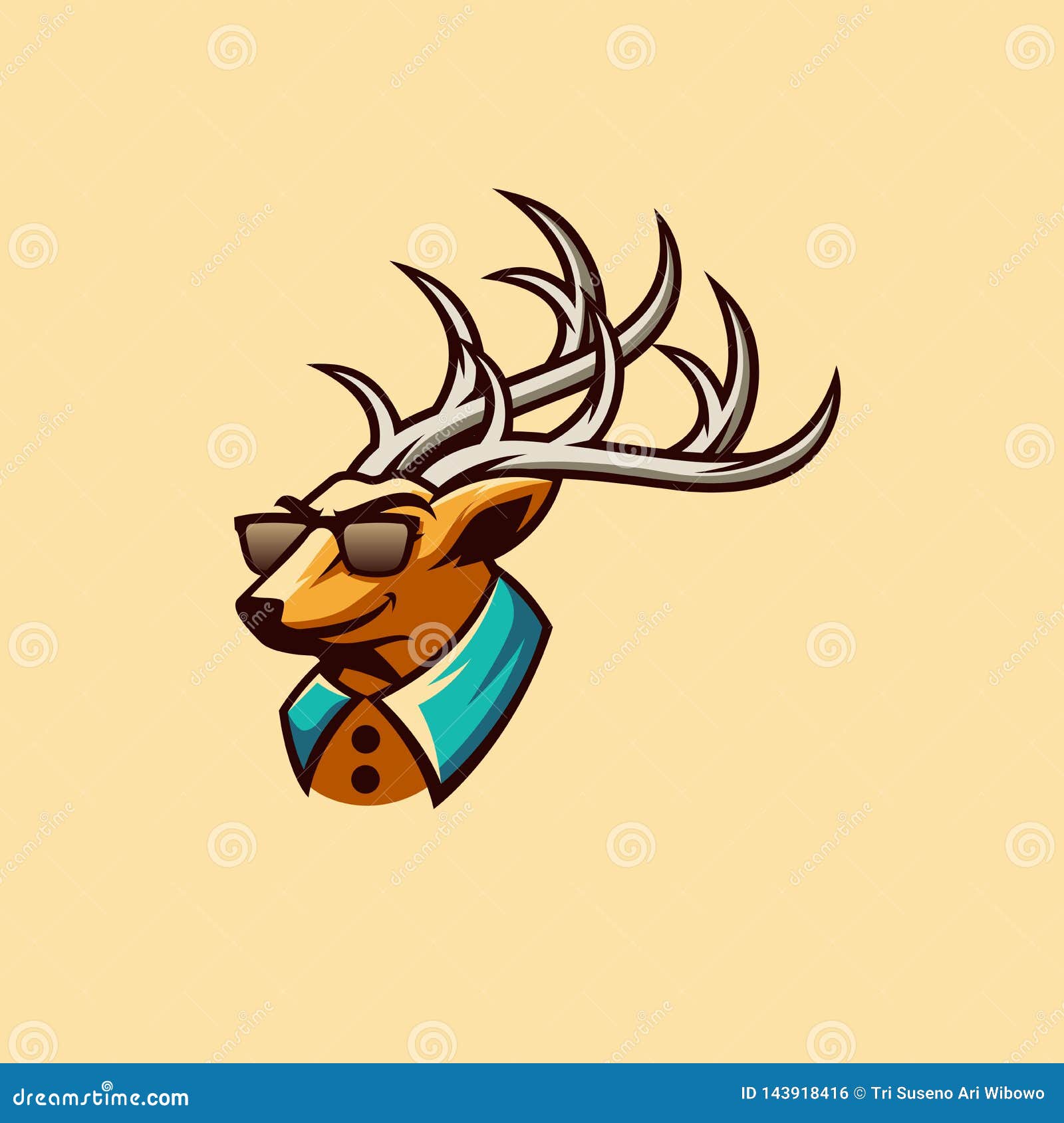 Awesome Deer Logo Designs Ready To Use Stock Illustration ...
