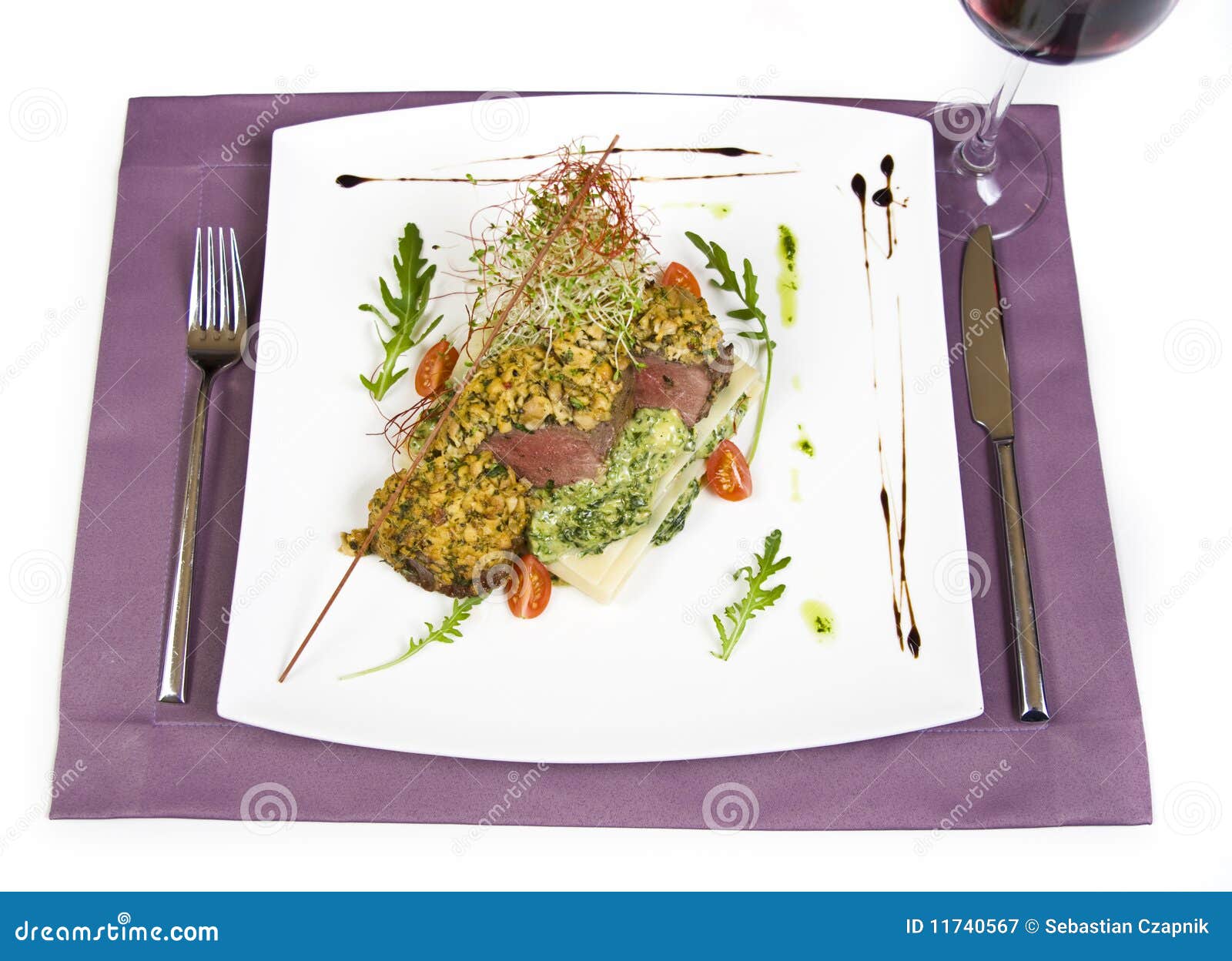 Deer loin dish stock image. Image of meal, delicious - 11740567
