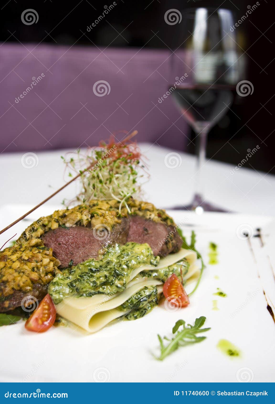 Deer loin dish stock photo. Image of appetizer, restaurant - 11740600