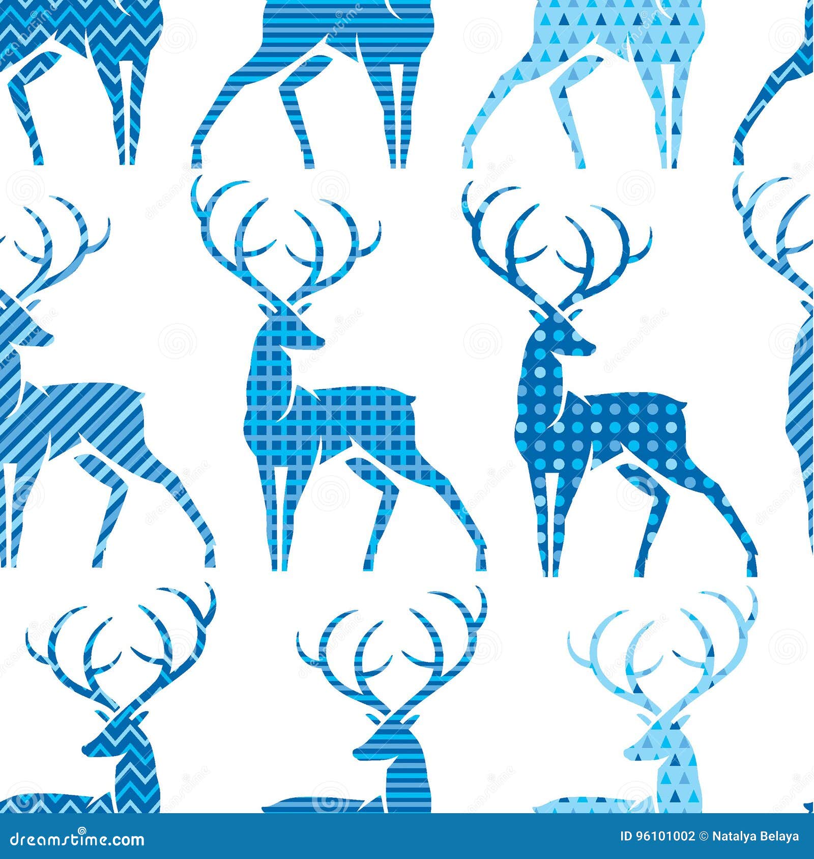 Deer pattern stock vector. Illustration of hunt, drawing - 96101002