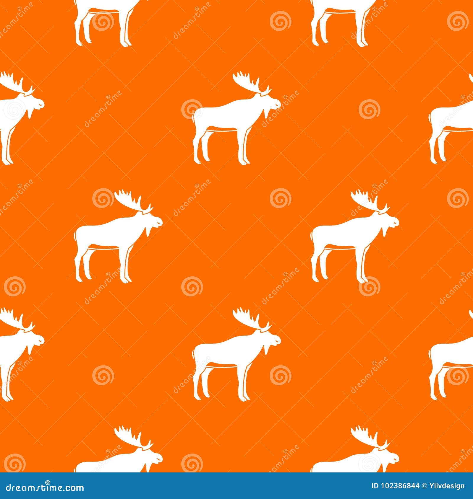 Deer pattern seamless stock vector. Illustration of repeat - 102386844
