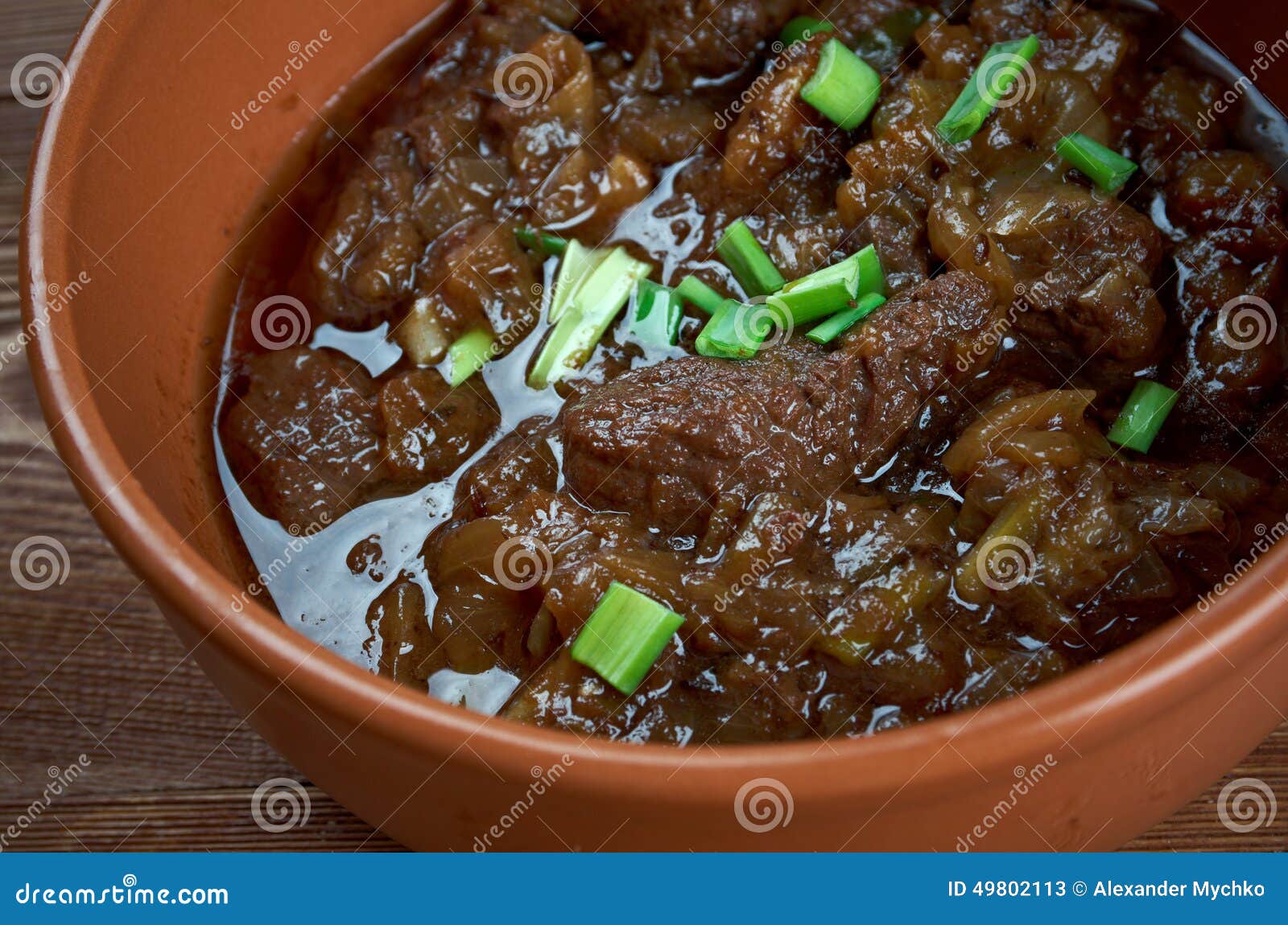 Deer ragout stock image. Image of provencal, onions, burgundy - 49802113