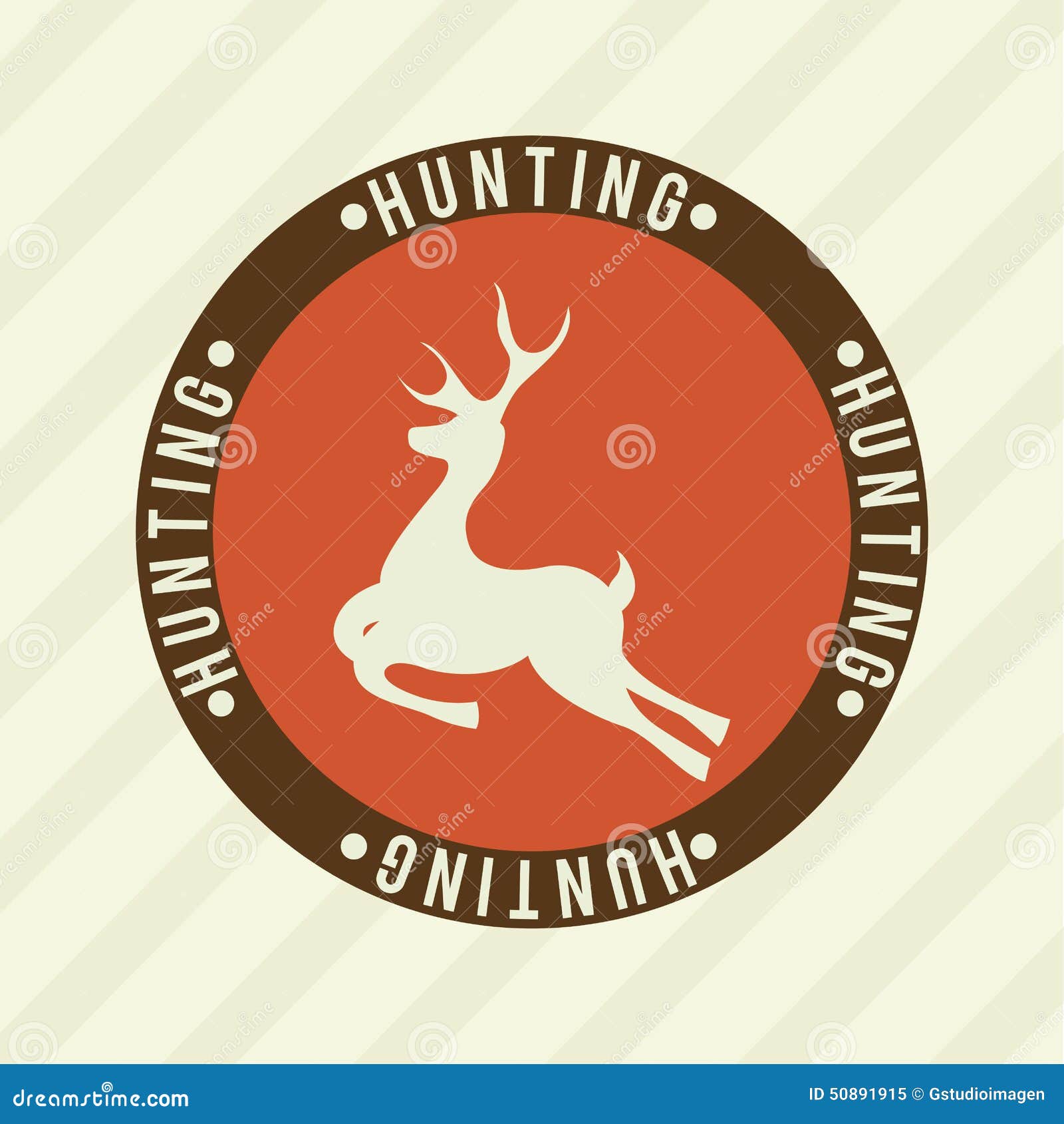 Deer signal stock vector. Illustration of emblem, deer - 50891915