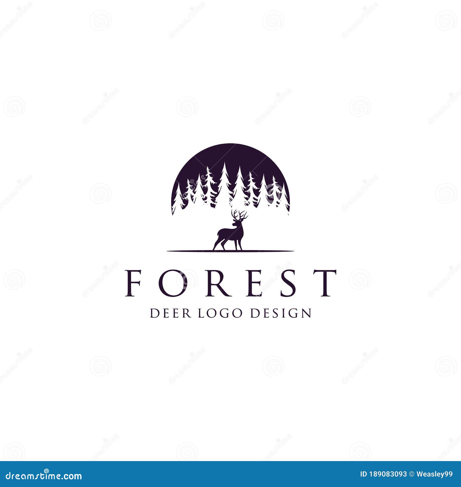 Forest Logo Vector. Forest Logo Template. Outdoor Logo. | CartoonDealer ...