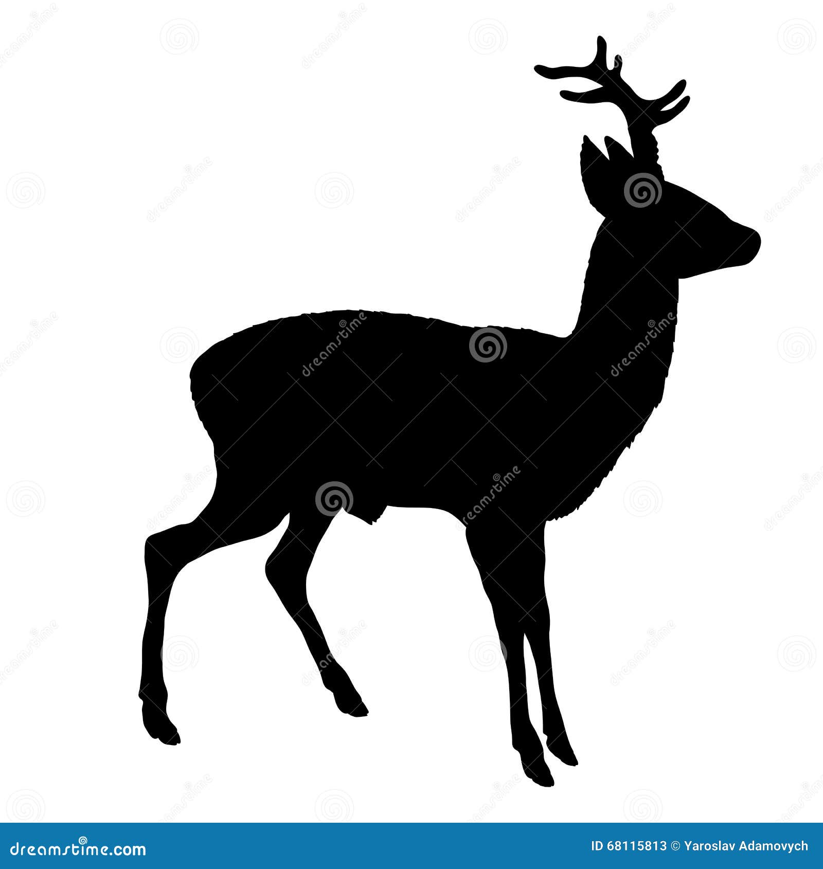 Deer Silhouette Vector Free