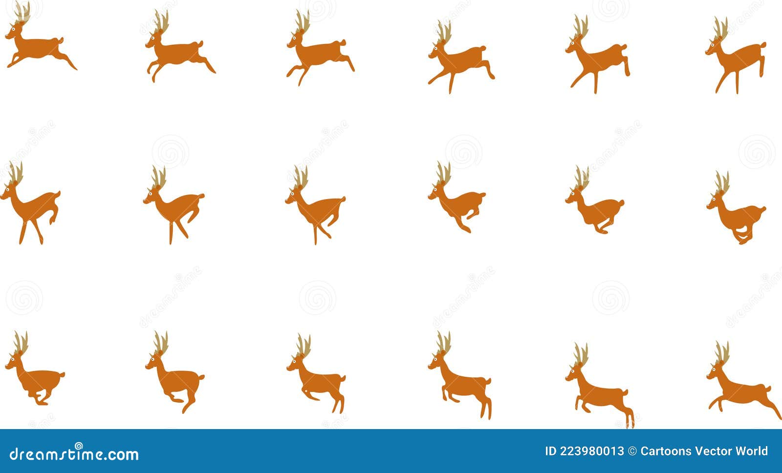 Deer Spreadsheet Vector Art Work Stock Vector - Illustration of animal ...