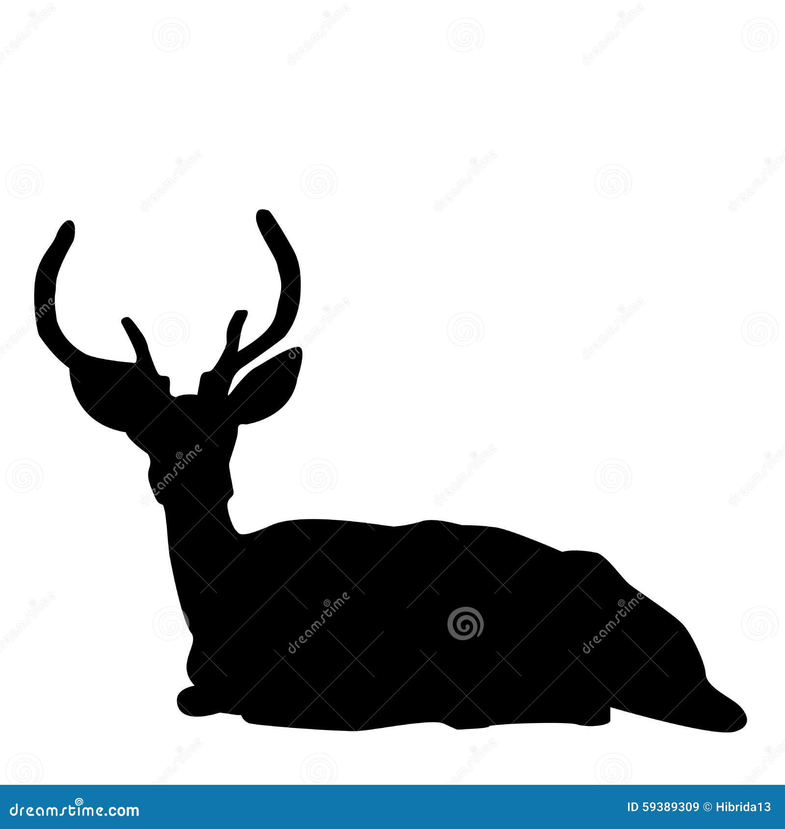 Sitting Deer Stock Illustrations – 1,281 Sitting Deer Stock ...