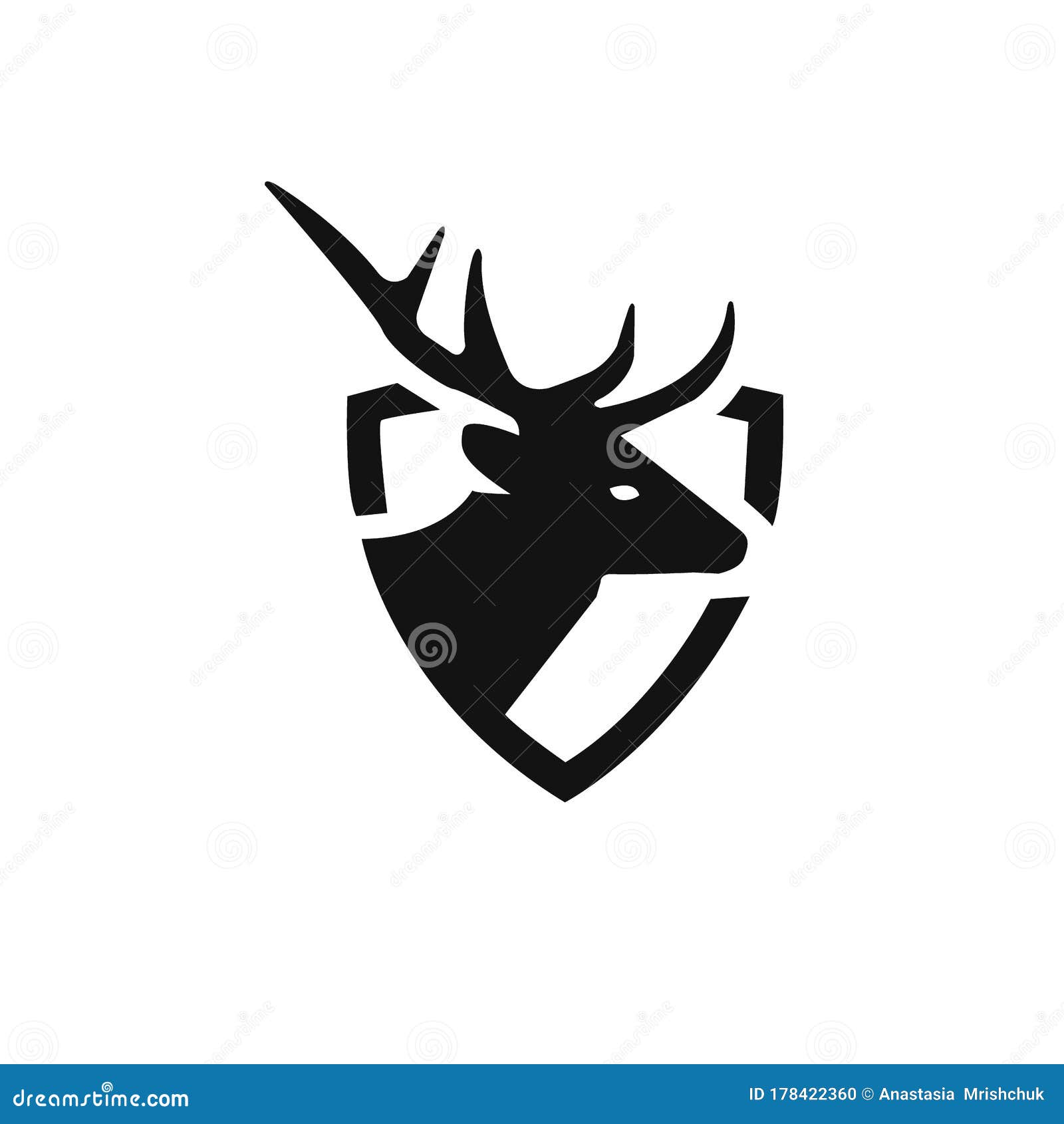 Deer Symbol Icon Logo Vector Illustration Stock Illustration ...