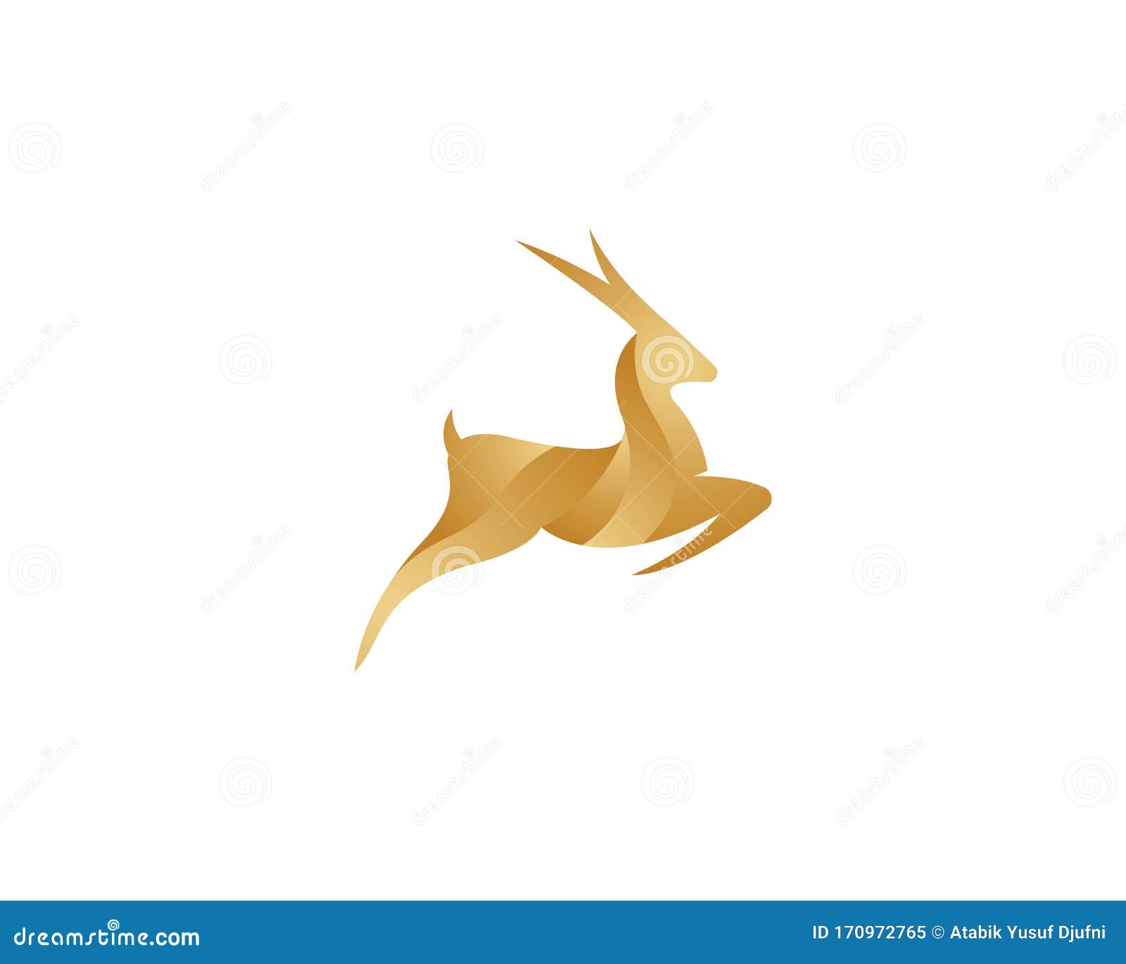 Deer symbol illustraation stock vector. Illustration of silhouette ...