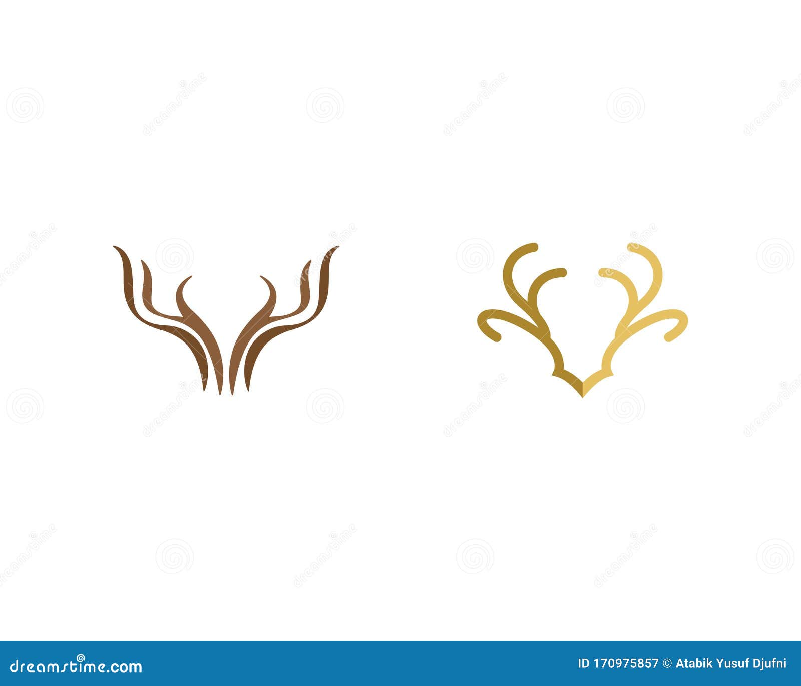 Deer Symbol Illustraation Cartoon Vector | CartoonDealer.com #170975857