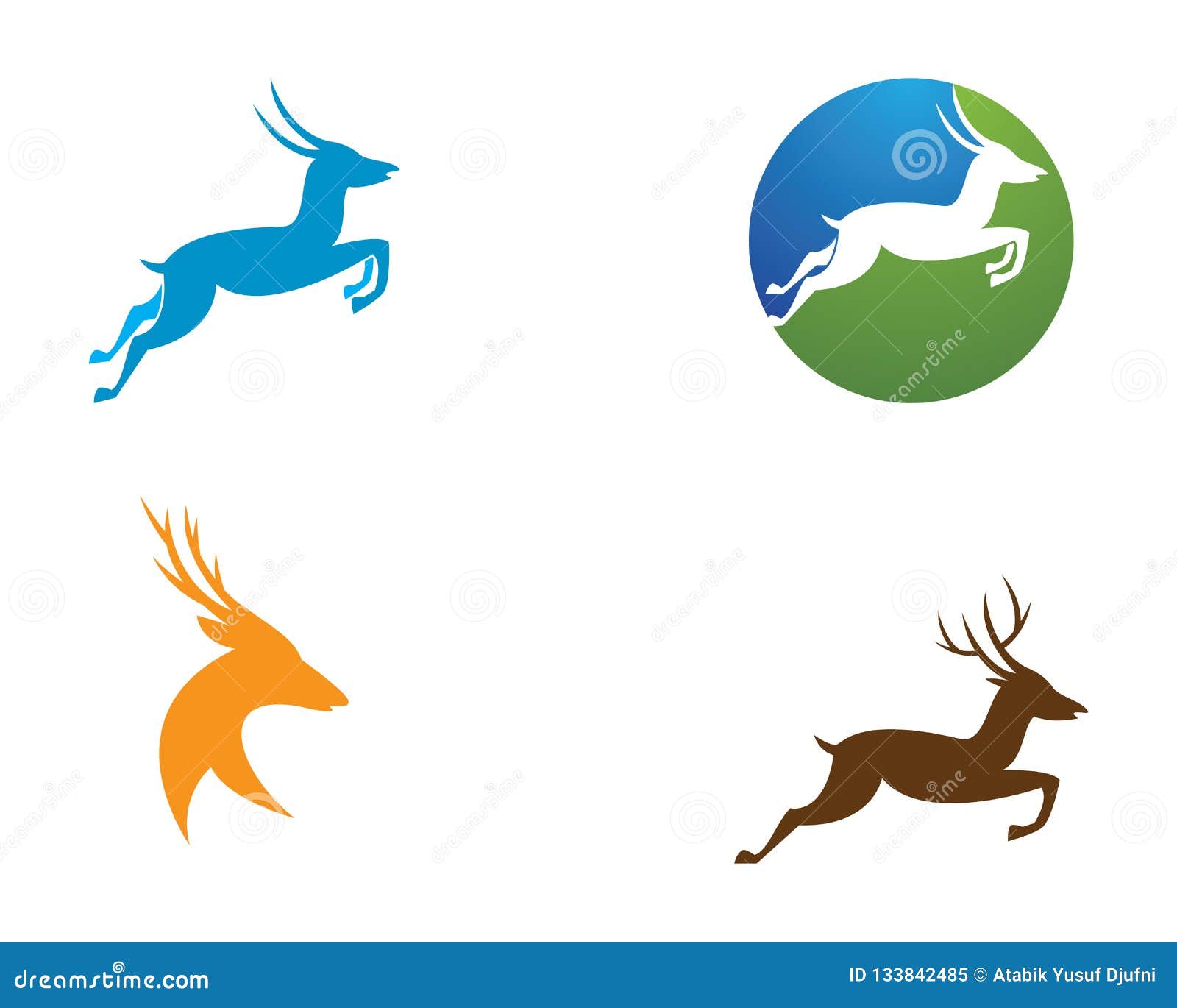 Deer symbol illustraation stock illustration. Illustration of natural ...