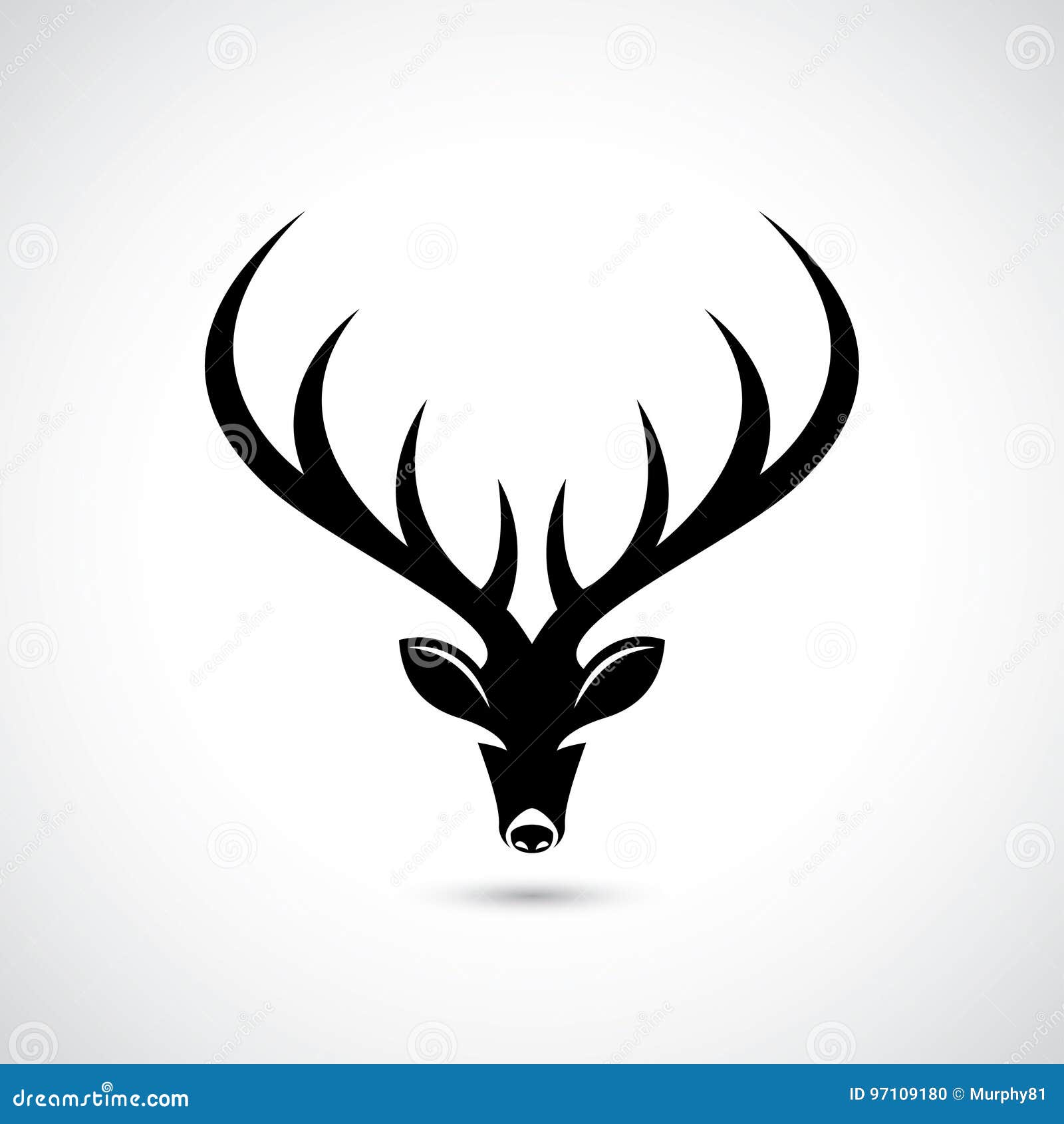 Deer Symbol Illustraation Vector Illustration | CartoonDealer.com ...