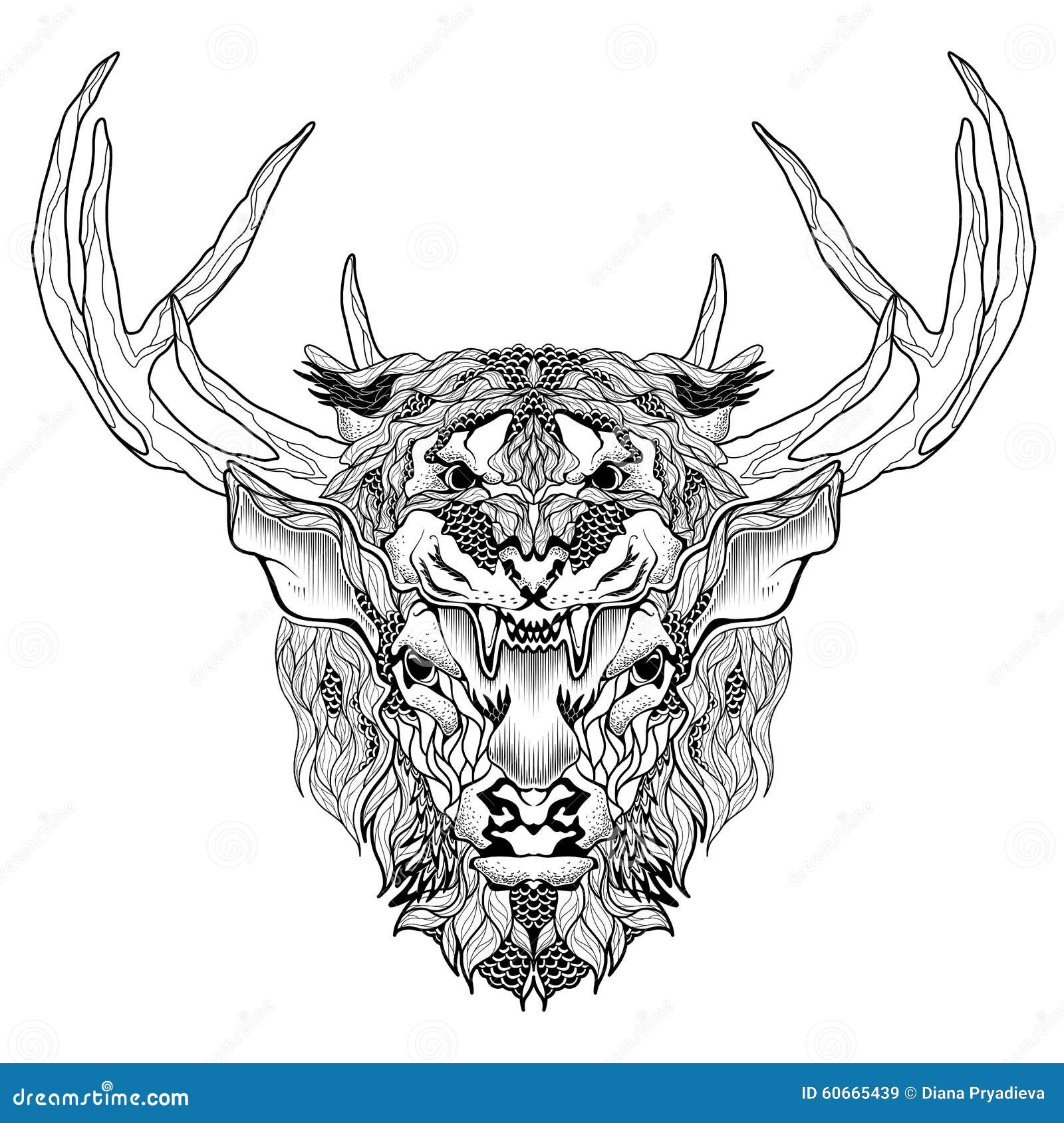 Psychedelic Owl Head Tattoo. Vector Illustration | CartoonDealer.com ... Psychedelic Owl Head Tattoo. Vector Illustration | CartoonDealer.com ...