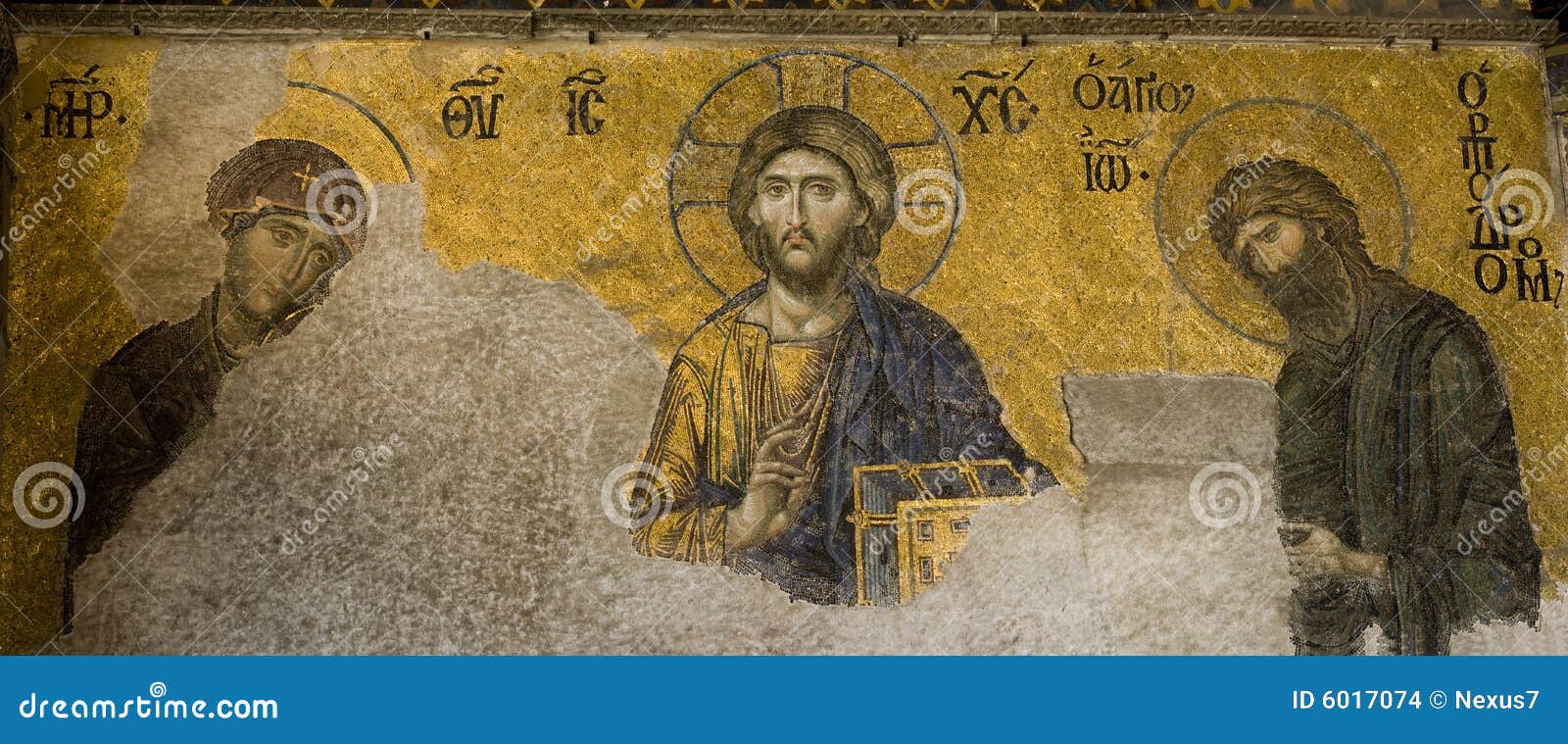 Deesis Mosaics stock photo. Image of museum, greek, istanbul - 6017074