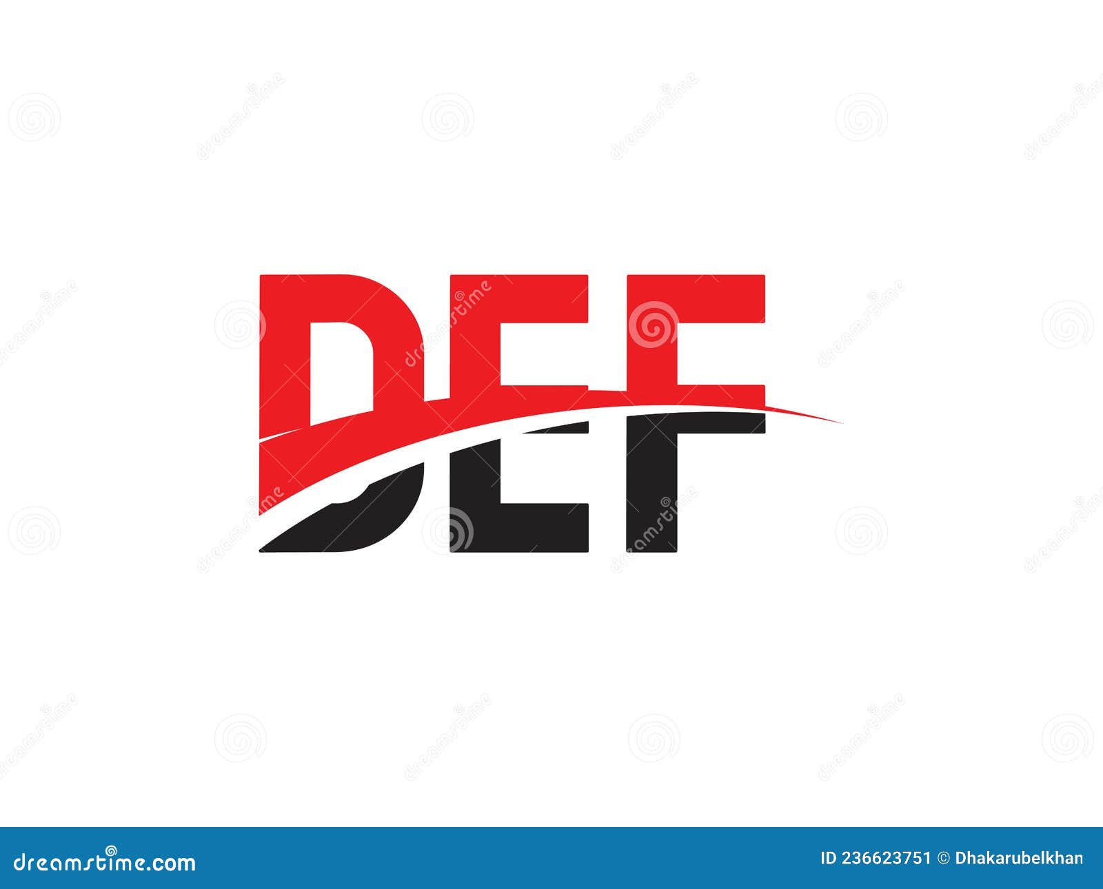 DEF Letter Initial Logo Design Vector Illustration Stock Vector ...