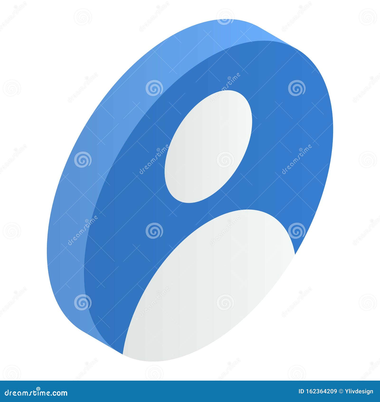 Default Avatar Icon, Isometric Style Stock Vector - Illustration of ...