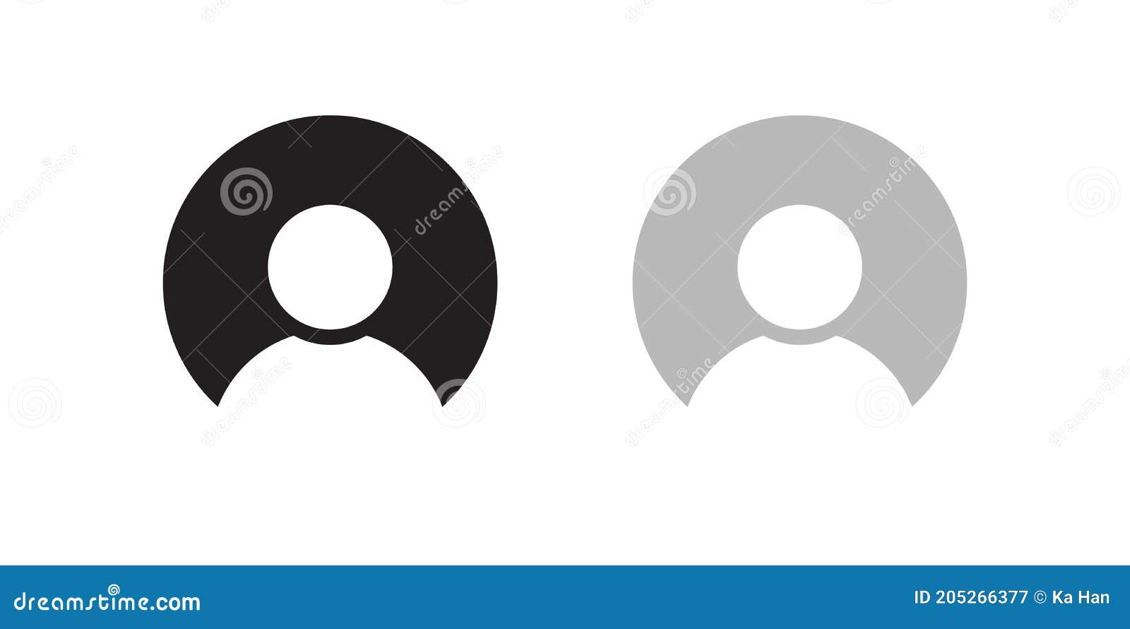 Default Avatar Profile Icon Vector in Flat Style. Social Media User ...