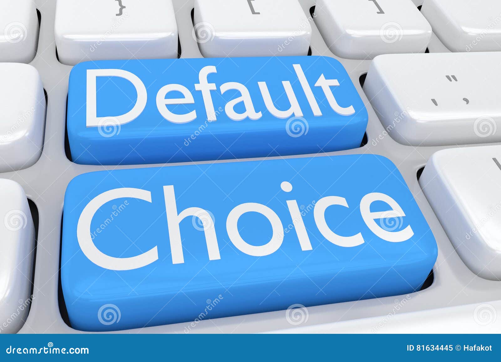 Default Choice concept stock illustration. Illustration of concrete ...