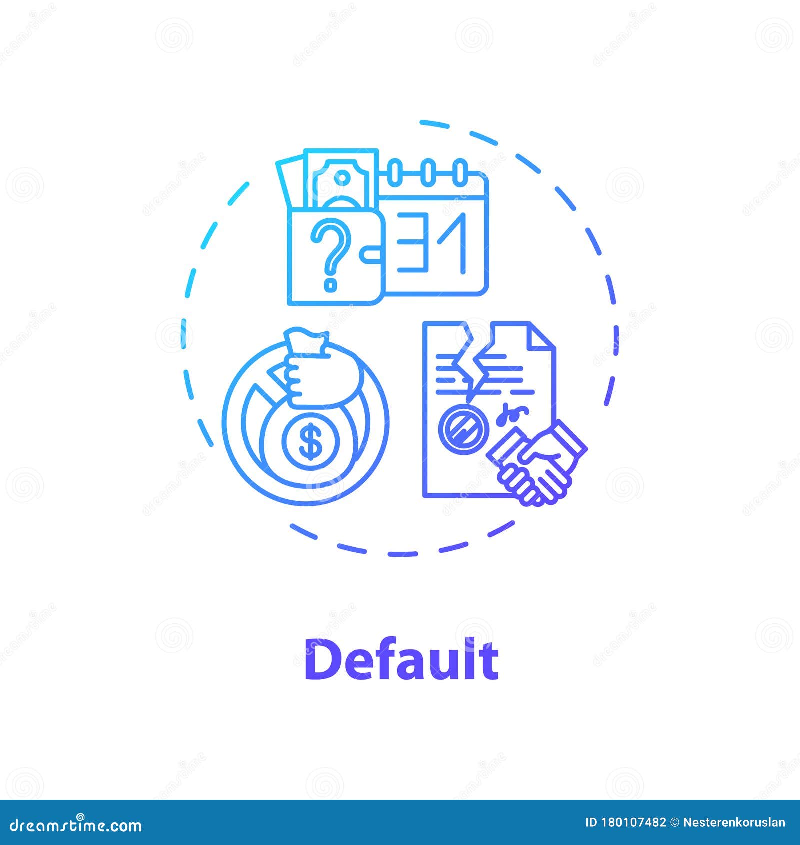 Default concept icon stock vector. Illustration of line - 180107482