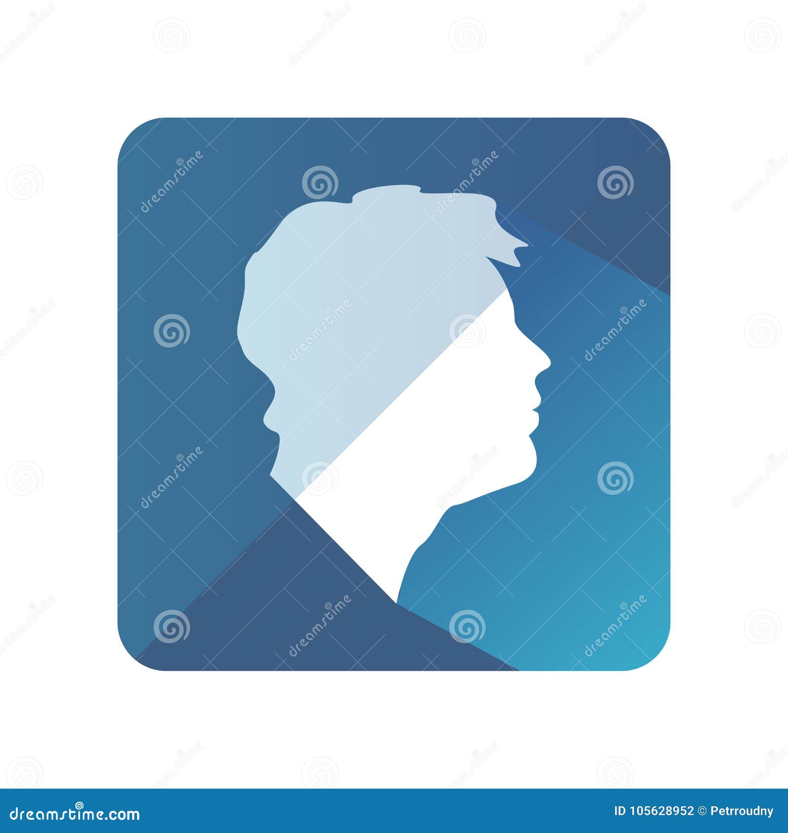 Default Flat Profile Picture Icon Stock Vector - Illustration of people ...