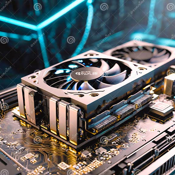 Default Graphics Processing Unit GPU Design a Powerful GPU with Stock Illustration ...