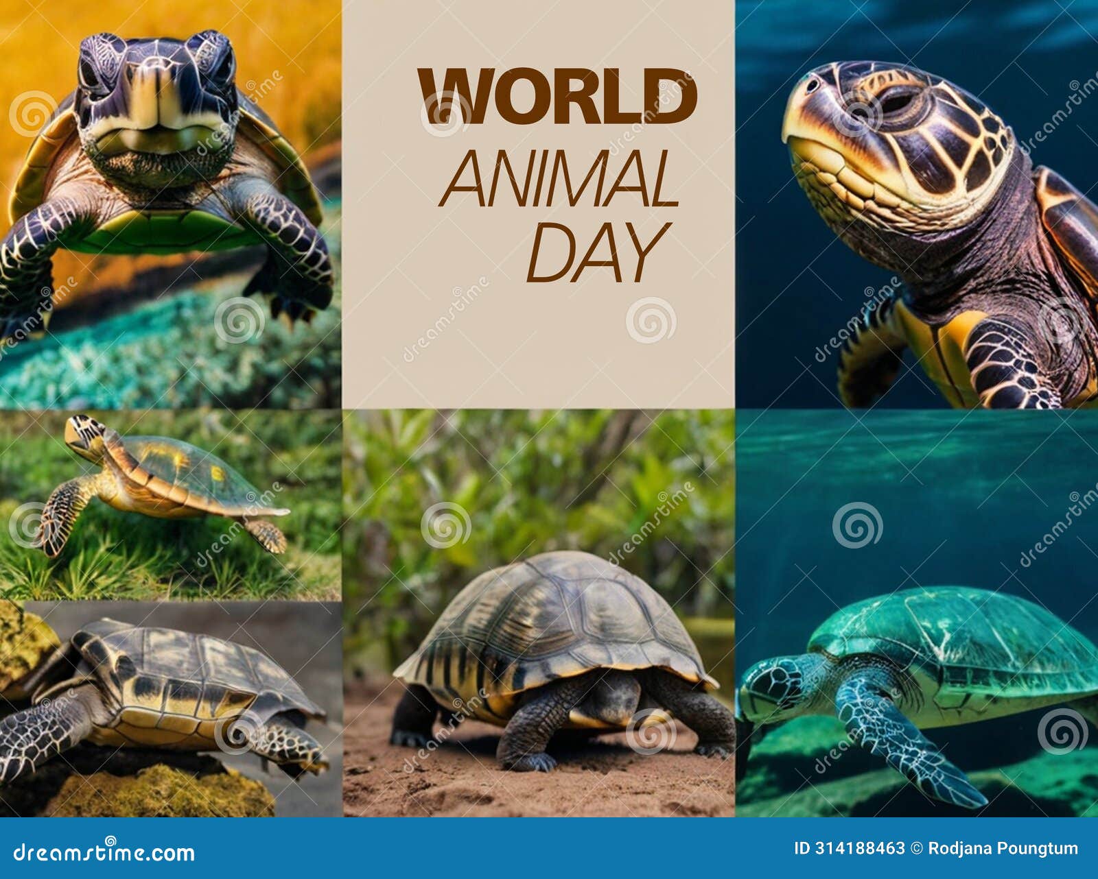 Default Instagram Post Design Template for Turtles Stock Illustration - Illustration of scene ...