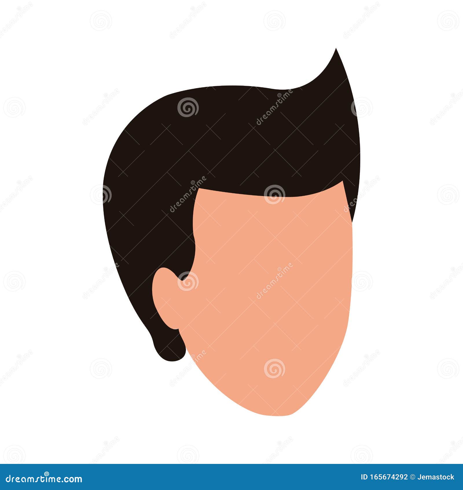 Default Man Face Icon, Colorful Design Stock Vector - Illustration of ...