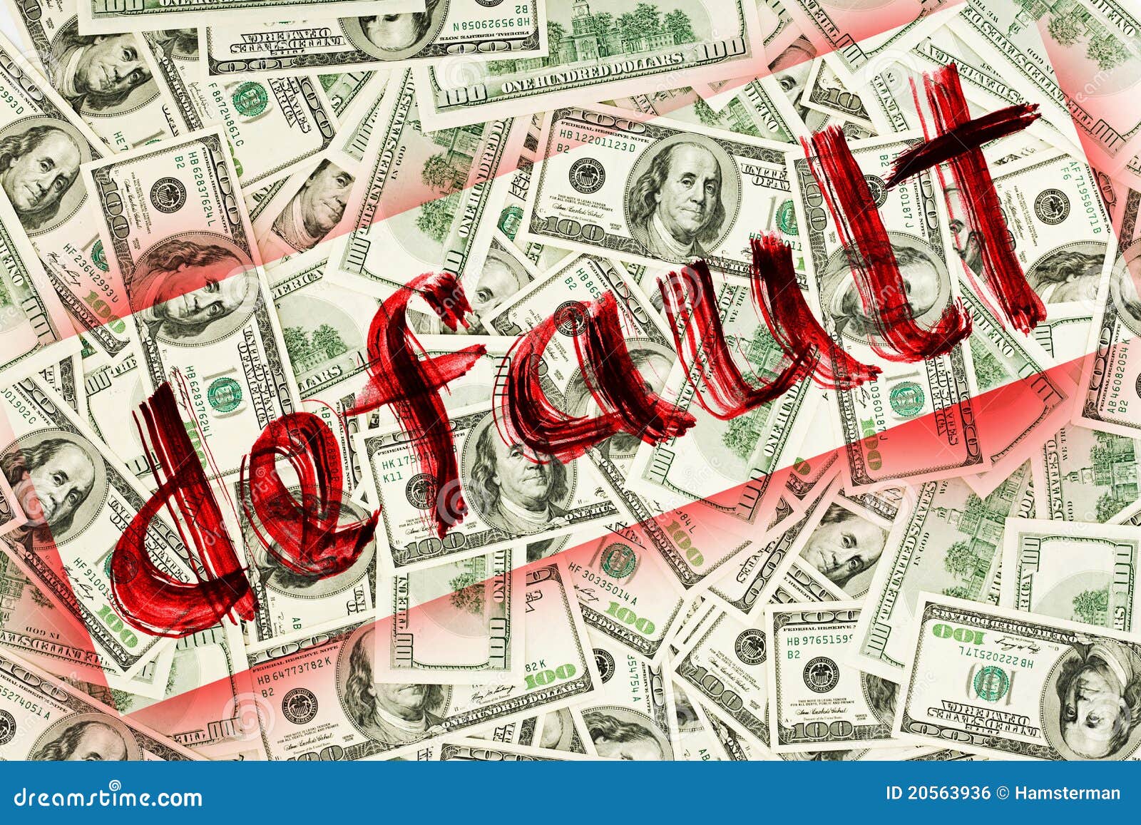 Default of USA Dollar Currency Stock Photo - Image of credit, green ...