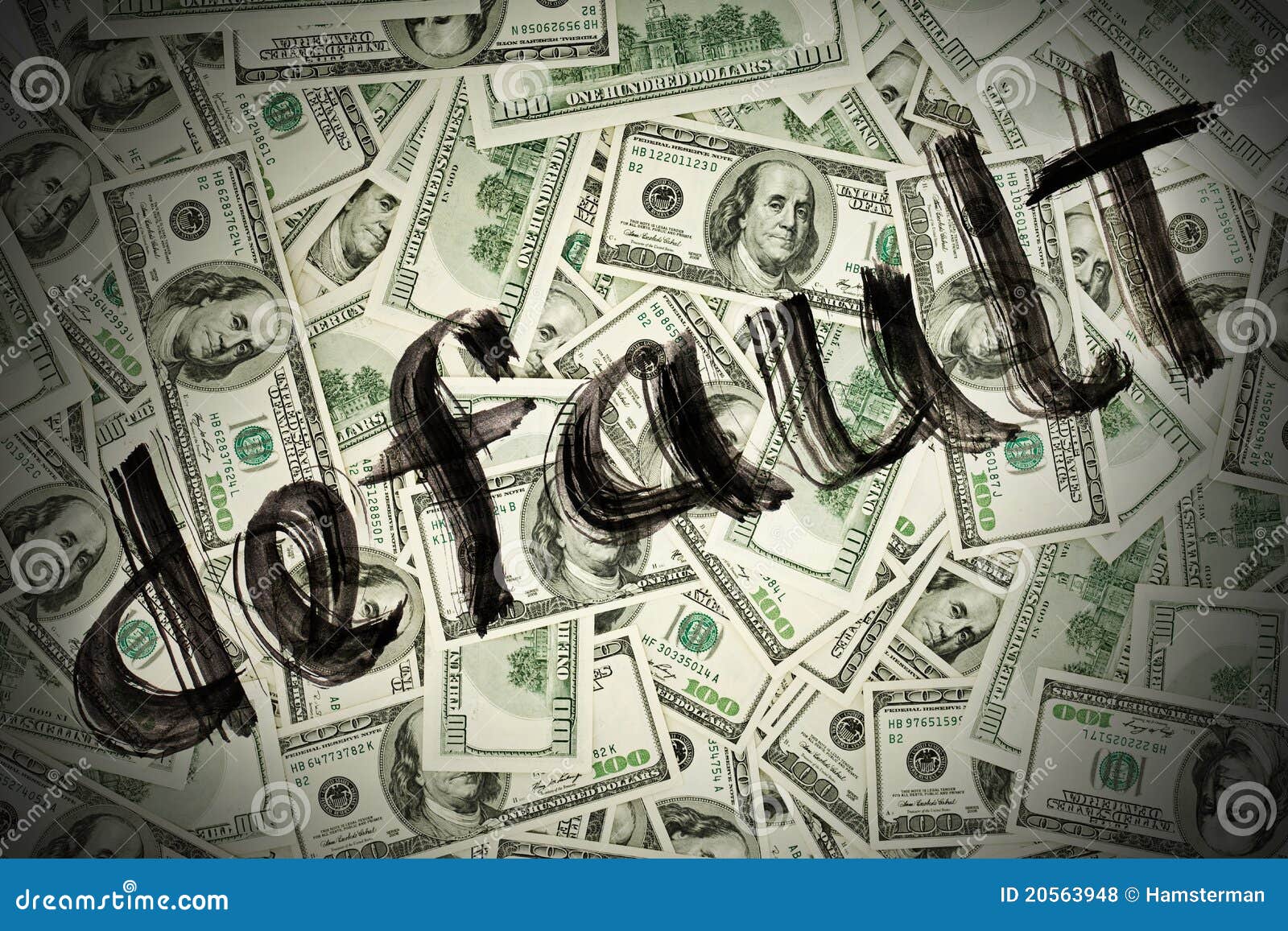 Default of USA Dollar Currency Stock Photo - Image of crash, cash: 20563948