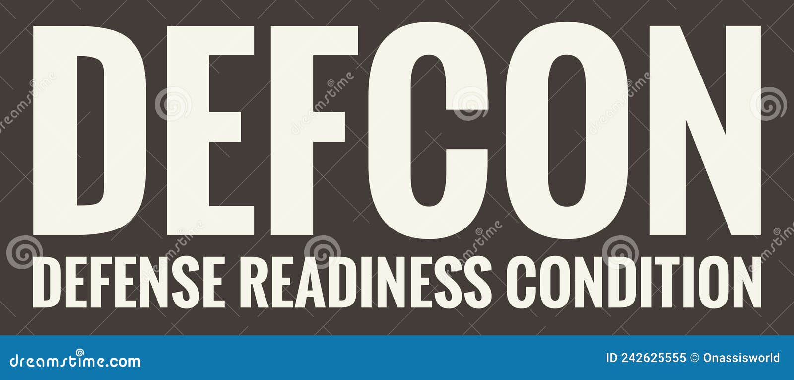 DEFCON Levels Abstract Background Illustration. Nuclear War Stock ...