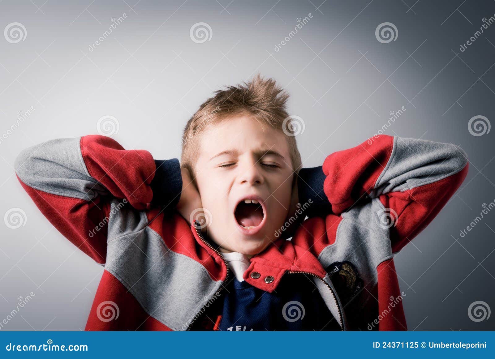 Defeaning stock image. Image of smiling, protect, childhood - 24371125